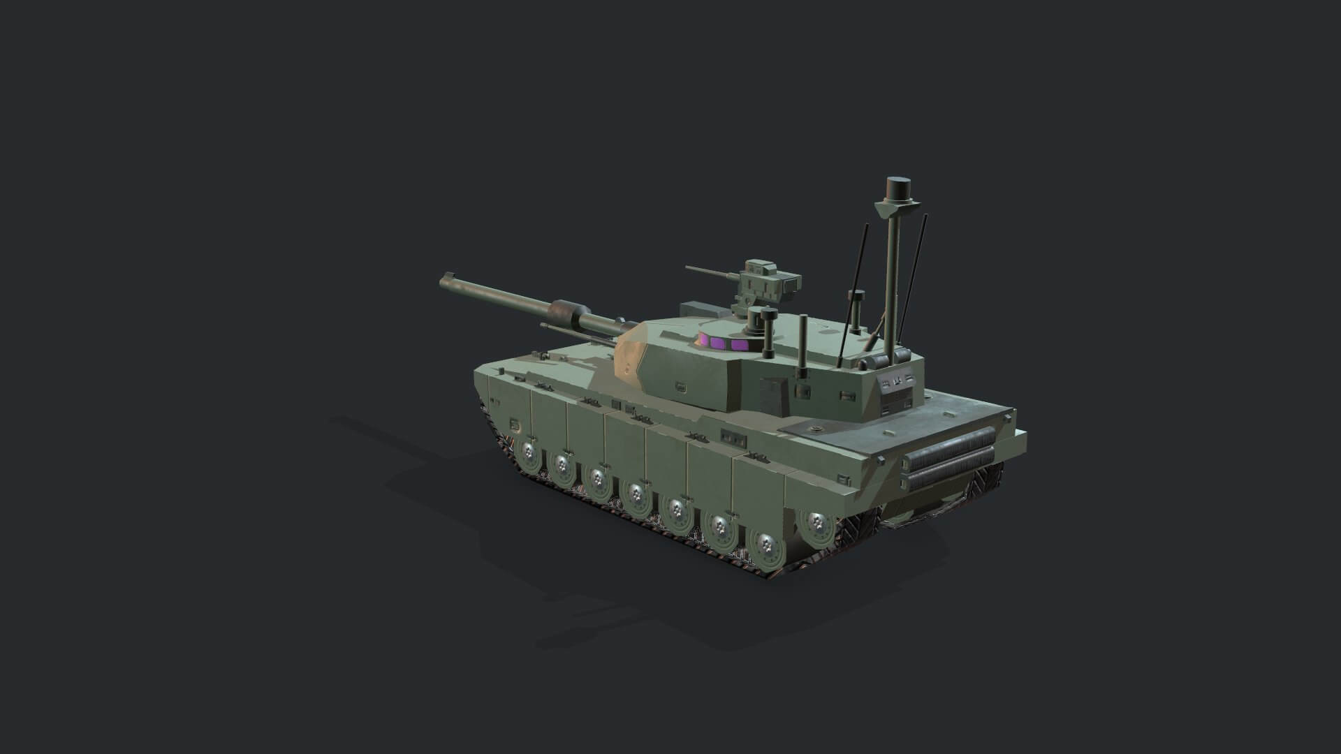 Modern MBT Tank - 3D Model by PaburoVIII