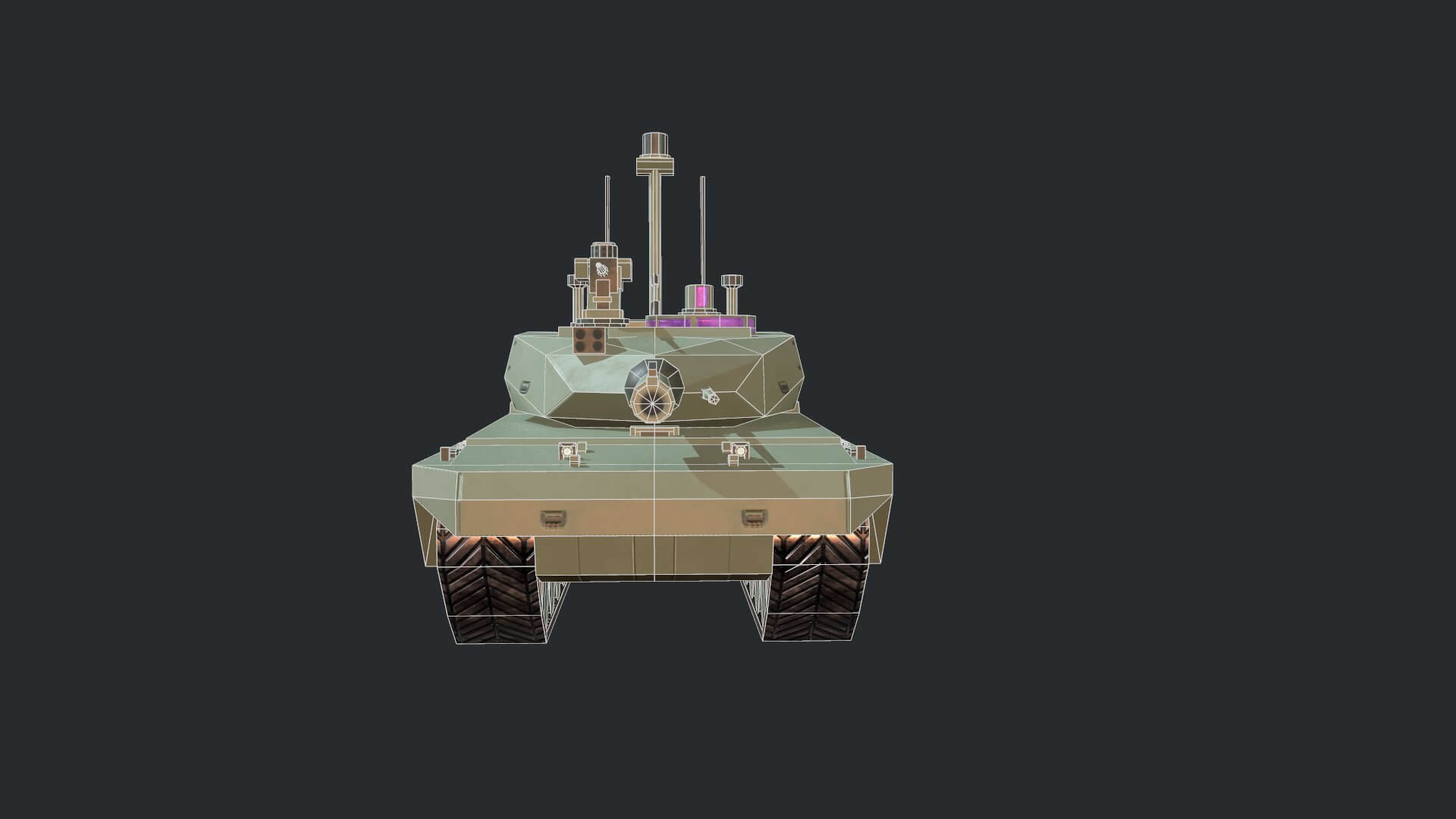 Modern MBT Tank - 3D Model by PaburoVIII