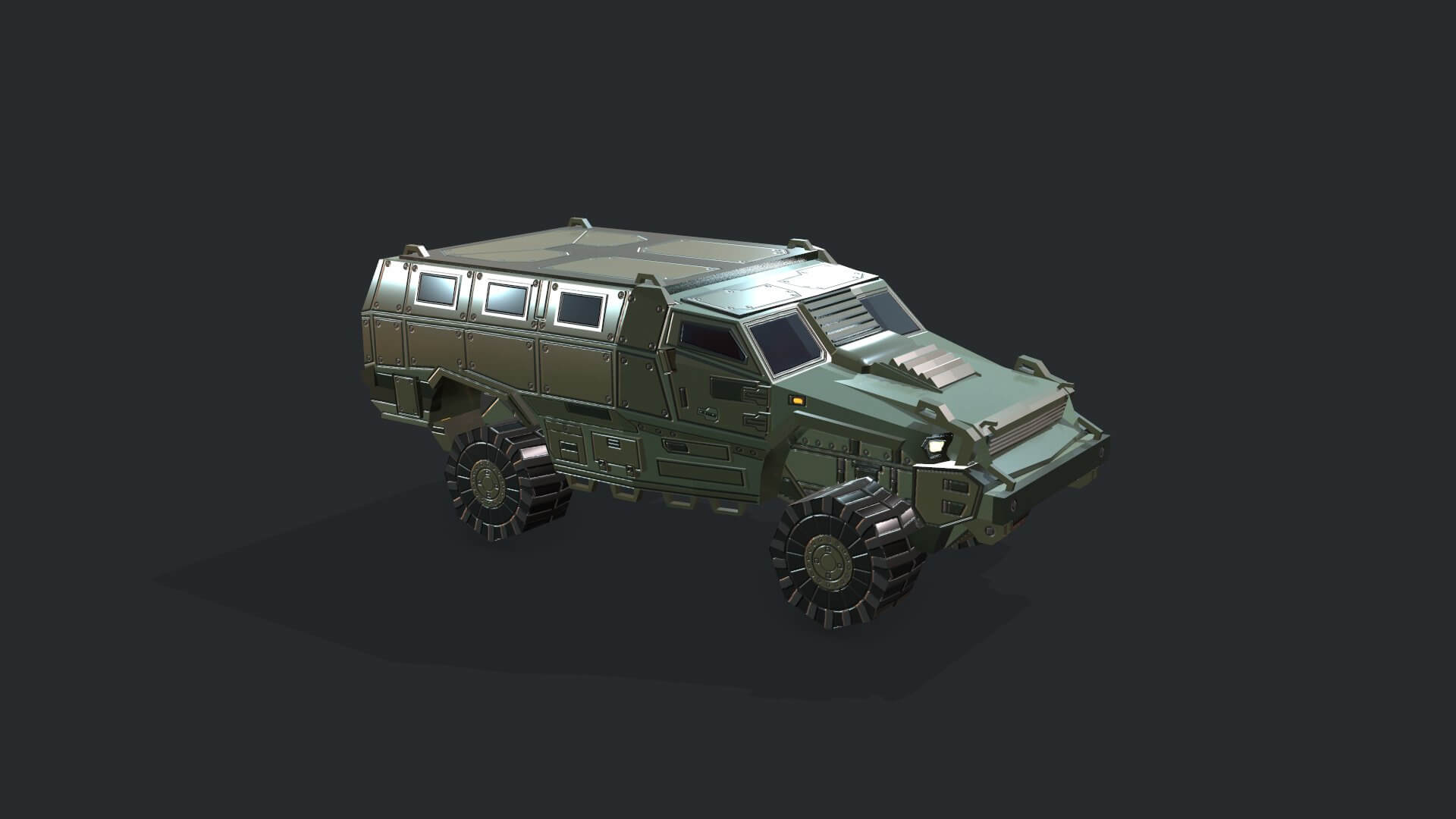 MRAP Armored Vehicle - 3D Model by PaburoVIII