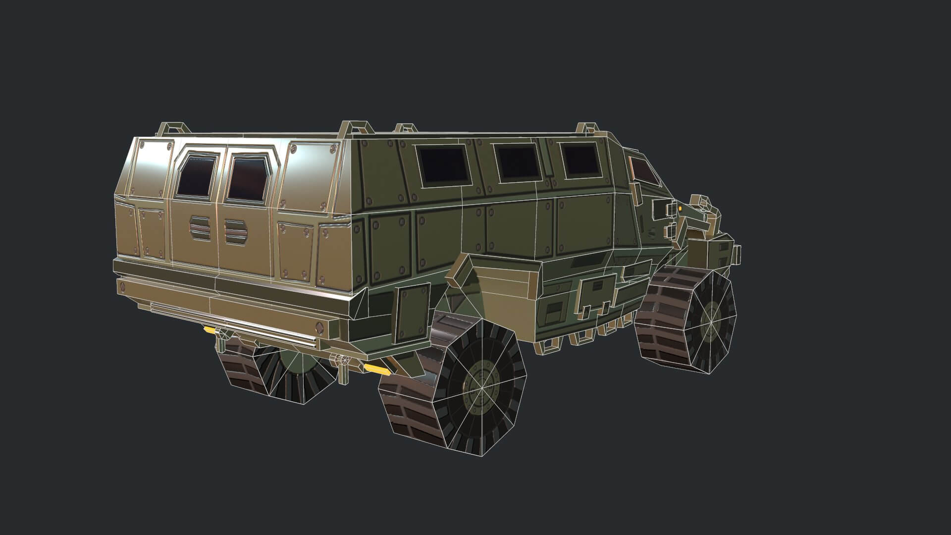 MRAP Armored Vehicle - 3D Model by PaburoVIII