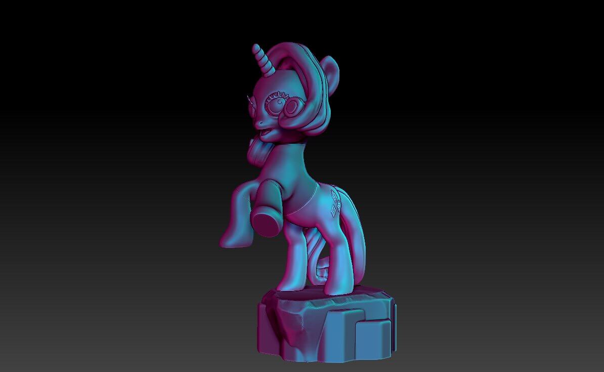 My Little Pony Unicorn Rarity - 3D Model by PaburoVIII