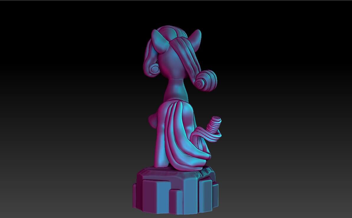 My Little Pony Unicorn Rarity - 3D Model by PaburoVIII