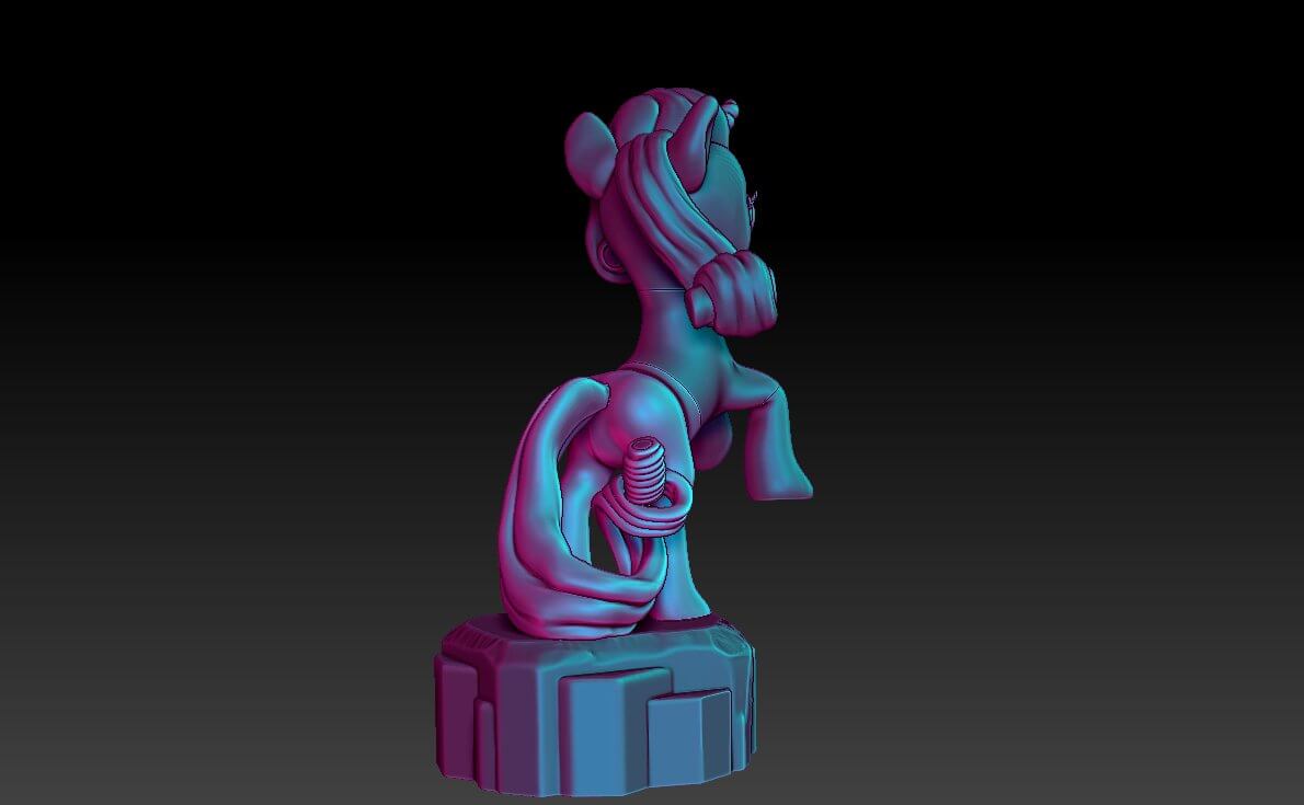 My Little Pony Unicorn Rarity - 3D Model by PaburoVIII