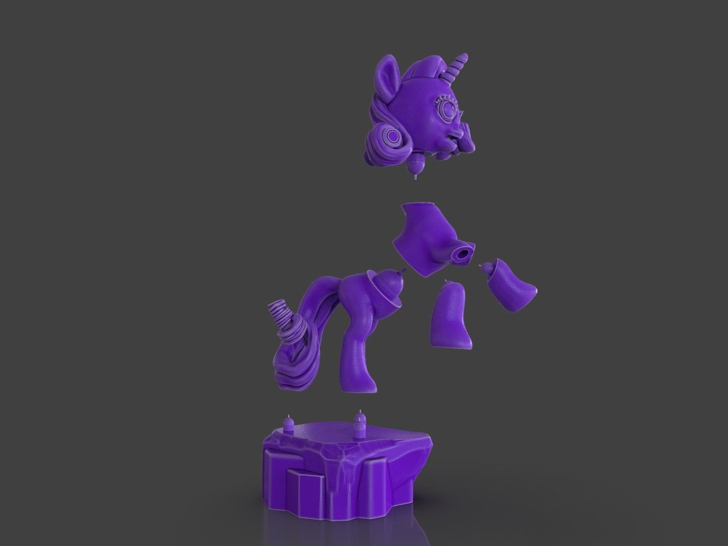 My Little Pony Unicorn Rarity - 3D Model by PaburoVIII