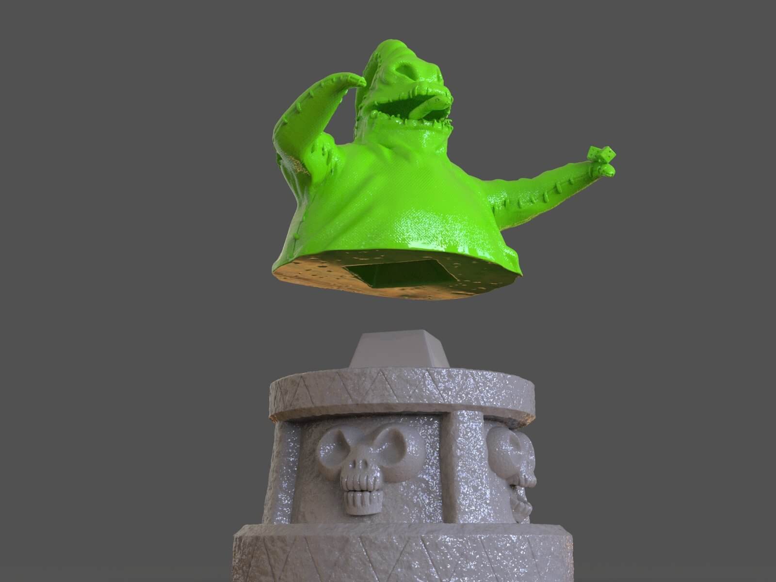 Oogie Boogie Bust - 3D Model by PaburoVIII