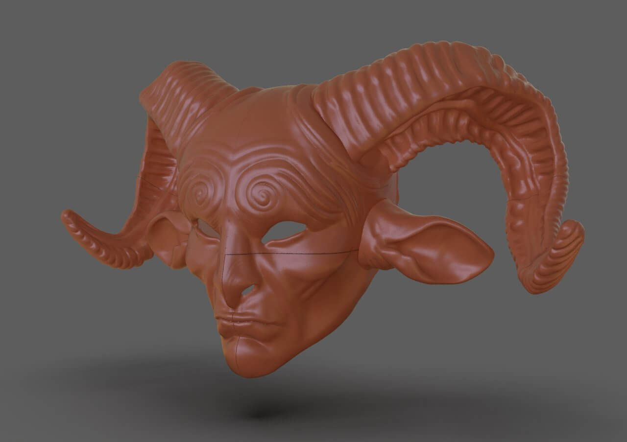 Pans Labyrinth Mask - 3D Model by PaburoVIII