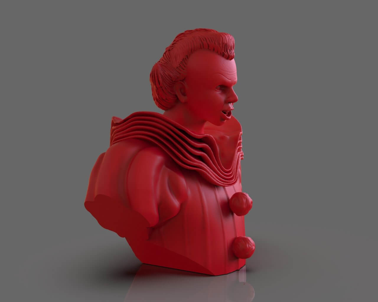Pennywise IT 2017 Bust - 3D Model by PaburoVIII