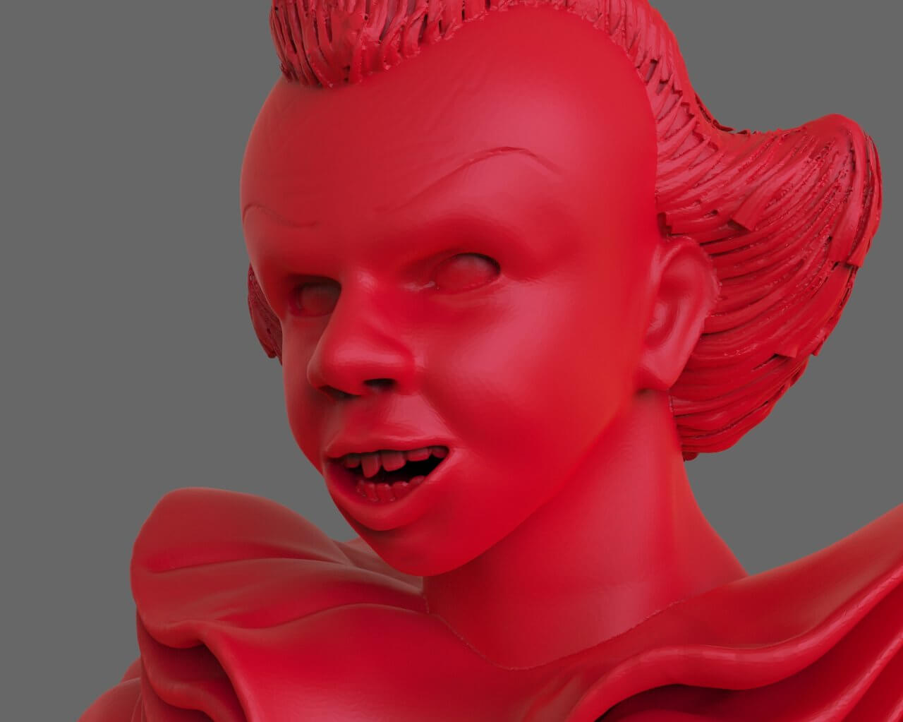 Pennywise IT 2017 Bust - 3D Model by PaburoVIII