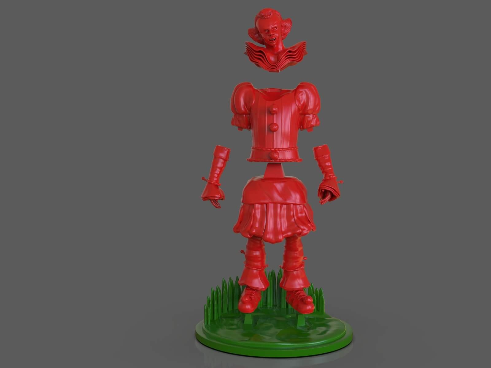 Pennywise IT Sculpture 2017 - 3D Model by PaburoVIII