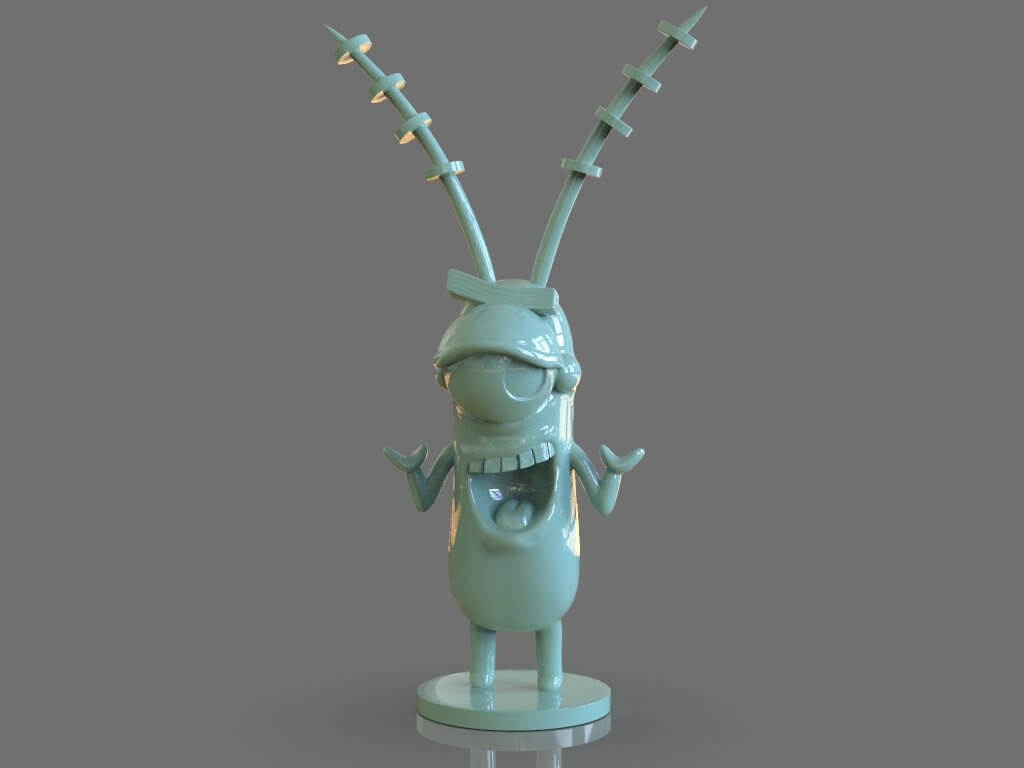 Plankton Arttoy - Free 3D Model by PaburoVIII