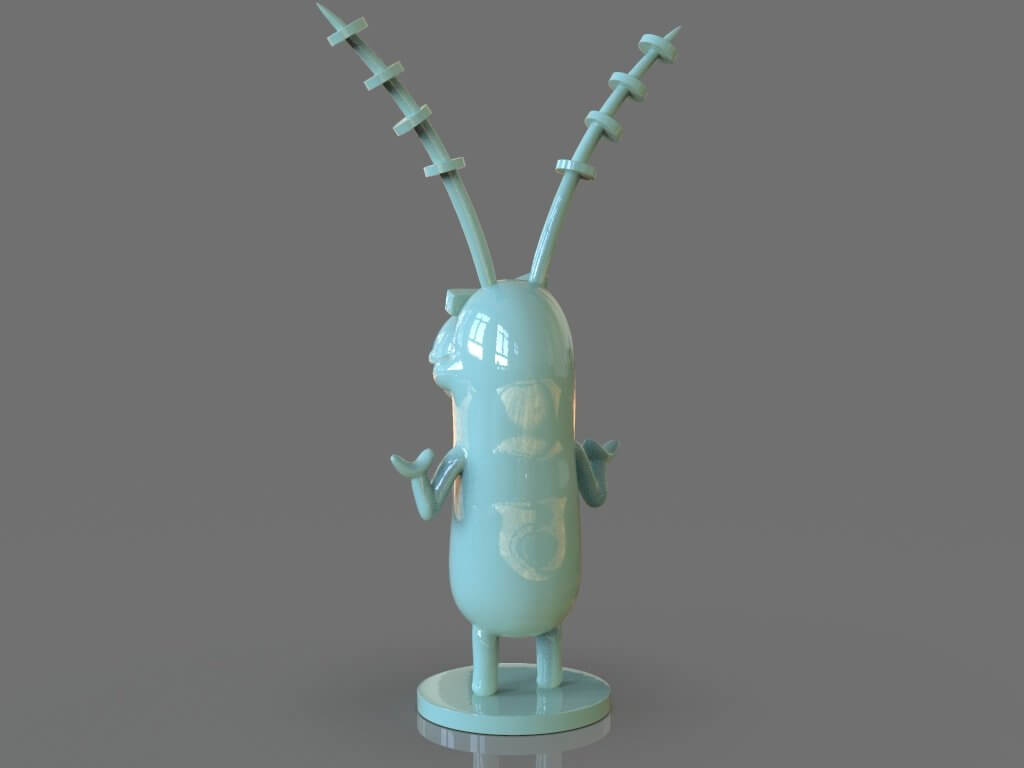 Plankton Arttoy - Free 3D Model by PaburoVIII