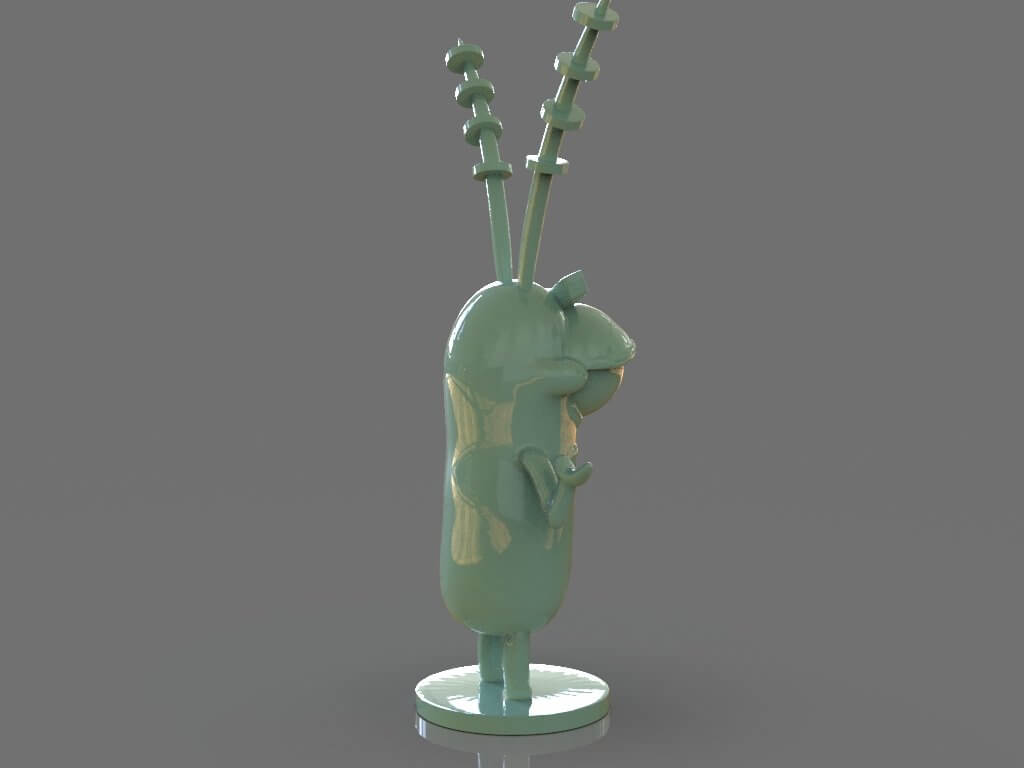 Plankton Arttoy - Free 3D Model by PaburoVIII