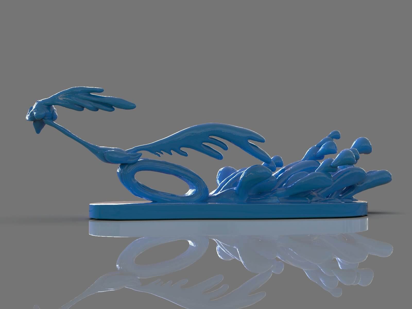 Road Runner Sculpture - 3D Print Model by PaburoVIII