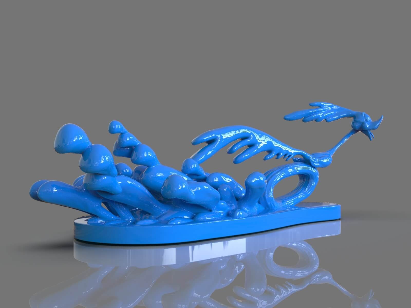 Road Runner Sculpture - 3D Print Model by PaburoVIII