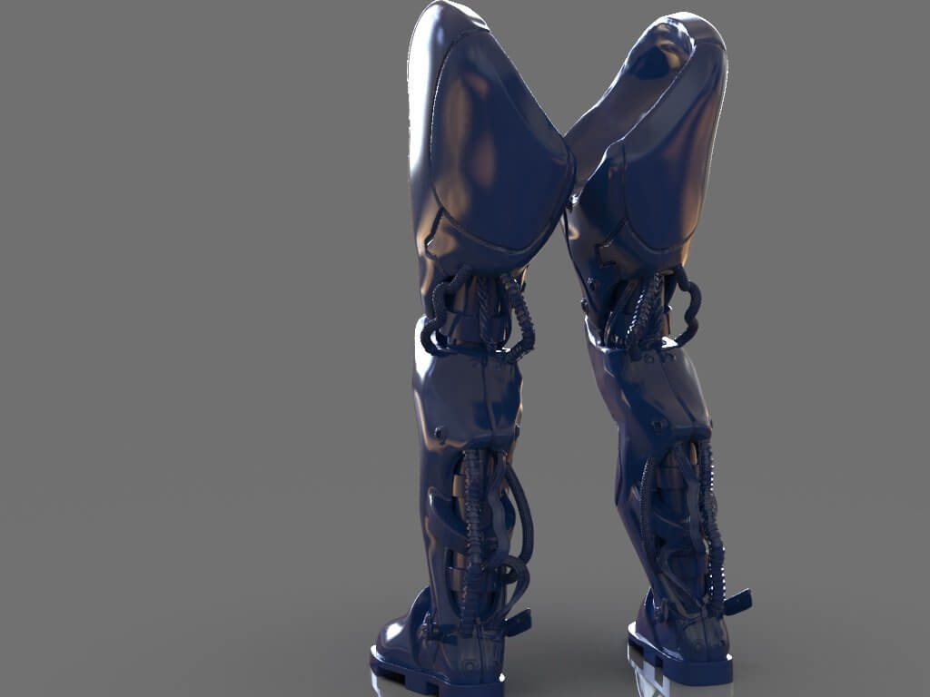 Robotic Legs - 3D Model by PaburoVIII