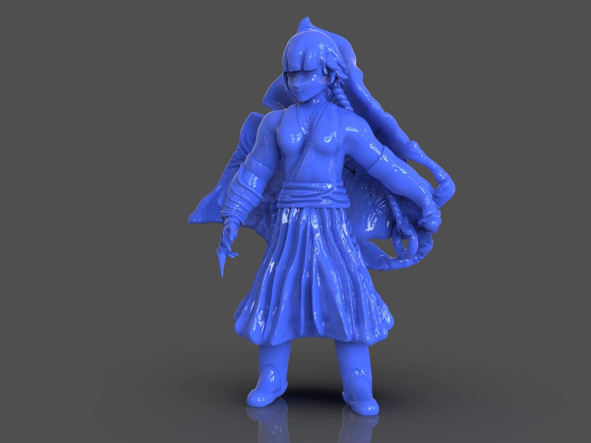 Soifon Anime Mini Figure - 3D Model by PaburoVIII