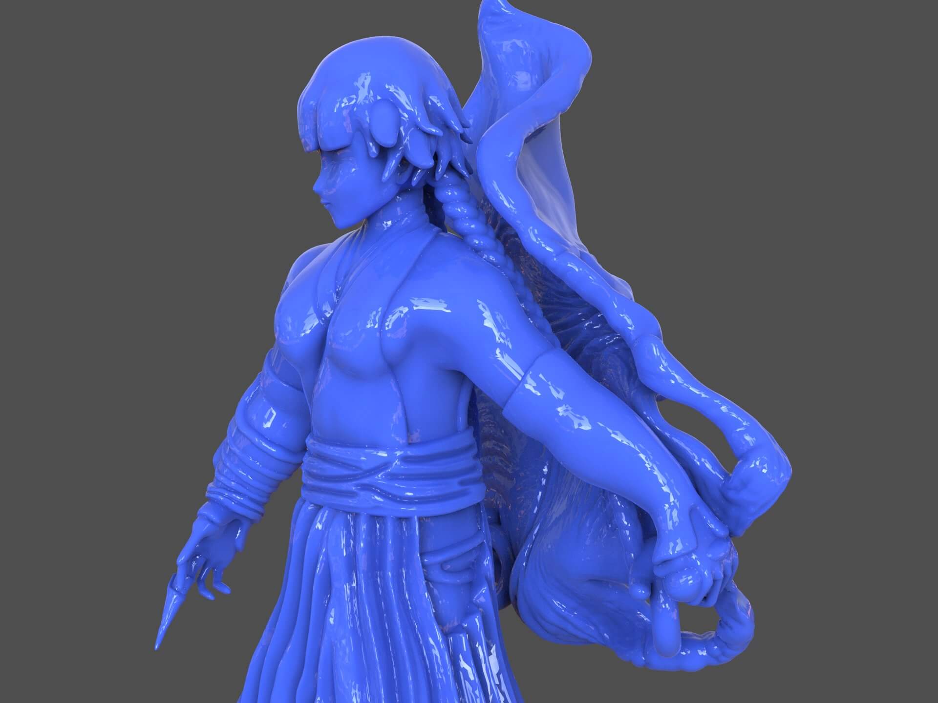 Soifon Anime Mini Figure - 3D Print Model by PaburoVIII