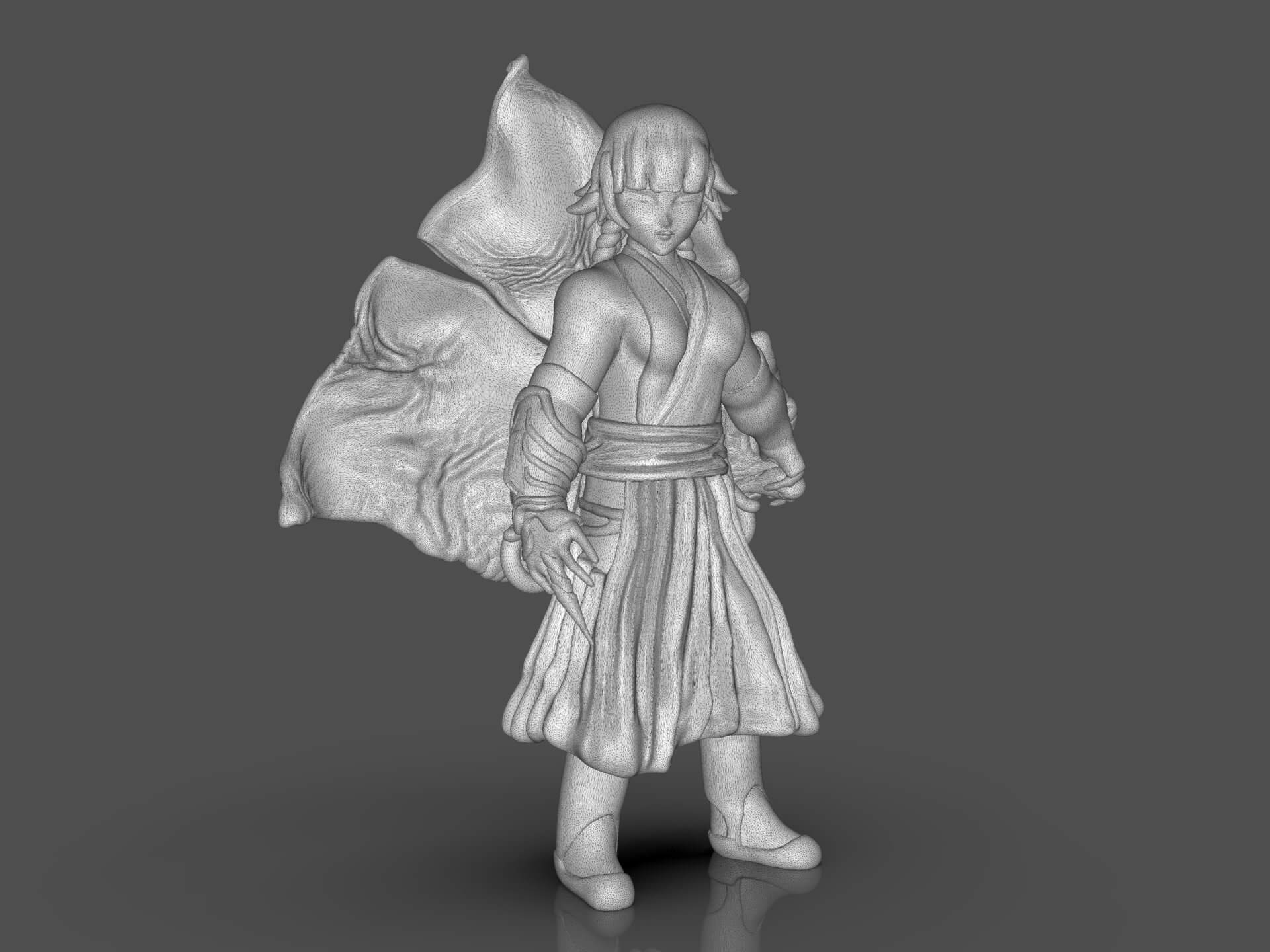 Soifon Anime Mini Figure - 3D Model by PaburoVIII