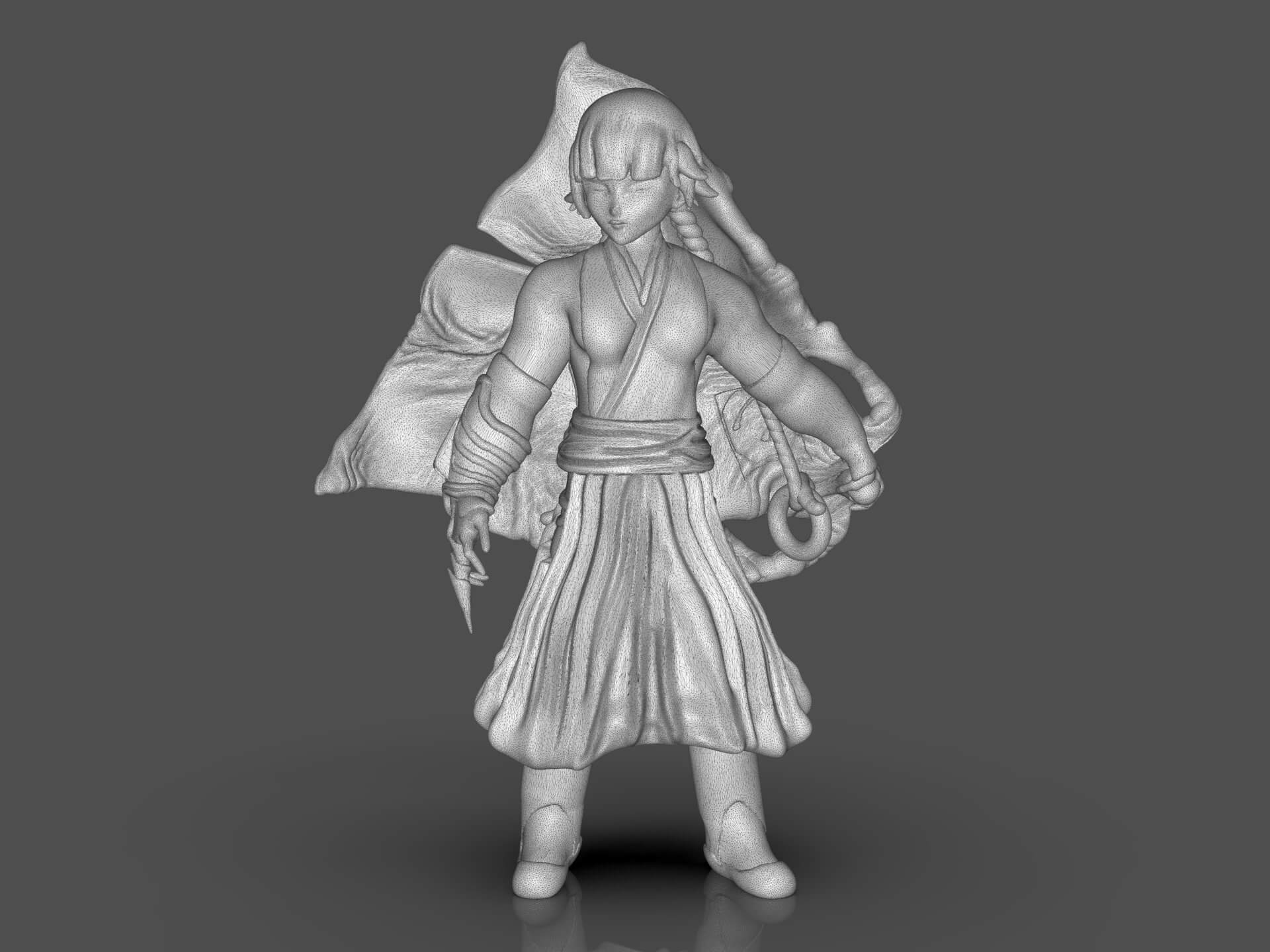Soifon Anime Mini Figure - 3D Model by PaburoVIII