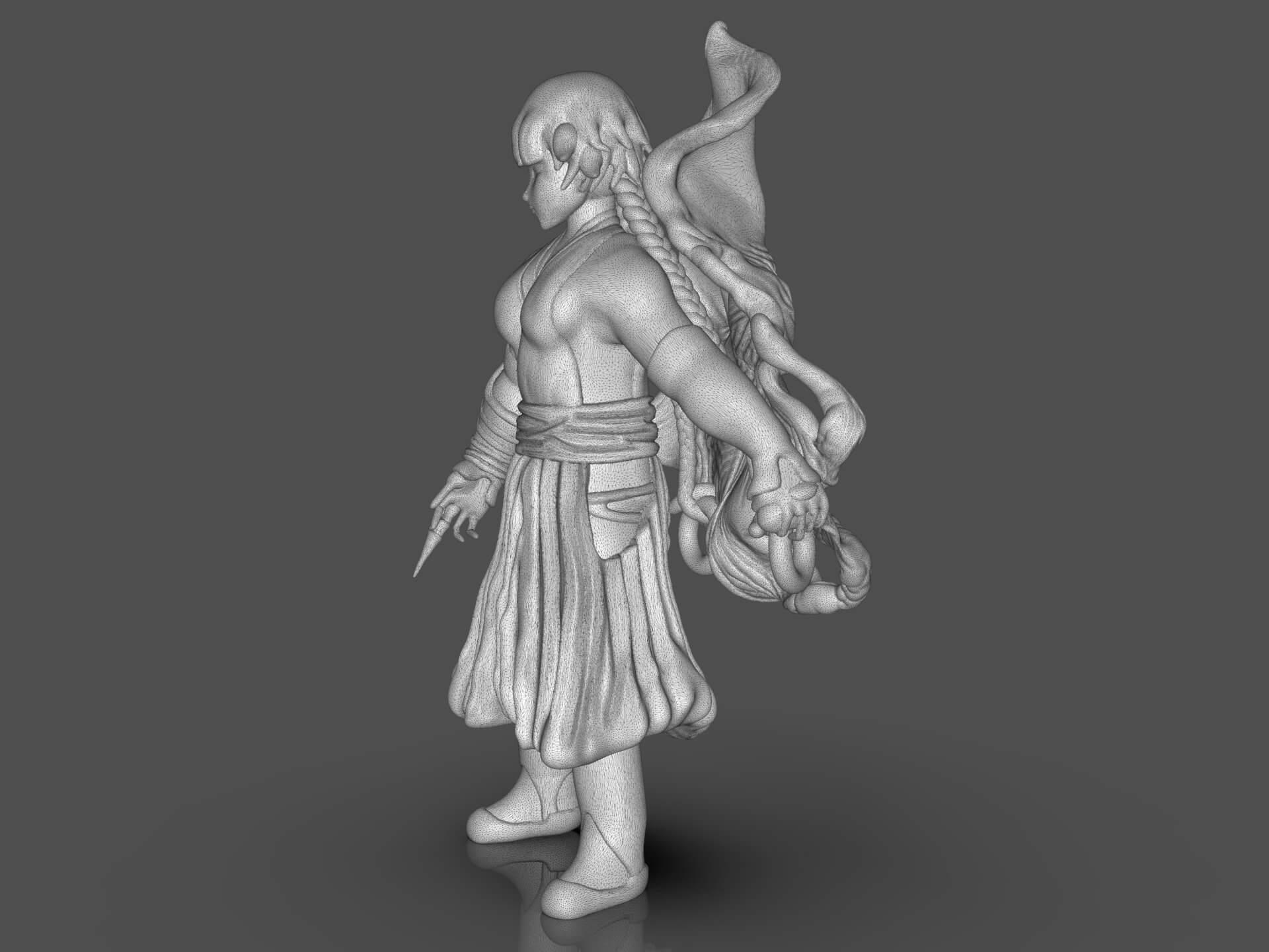 Soifon Anime Mini Figure - 3D Model by PaburoVIII