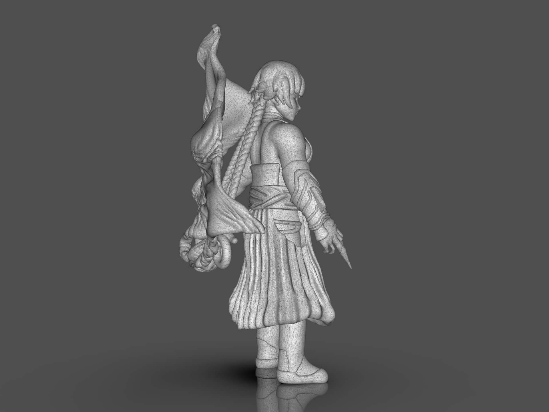 Soifon Anime Mini Figure - 3D Model by PaburoVIII