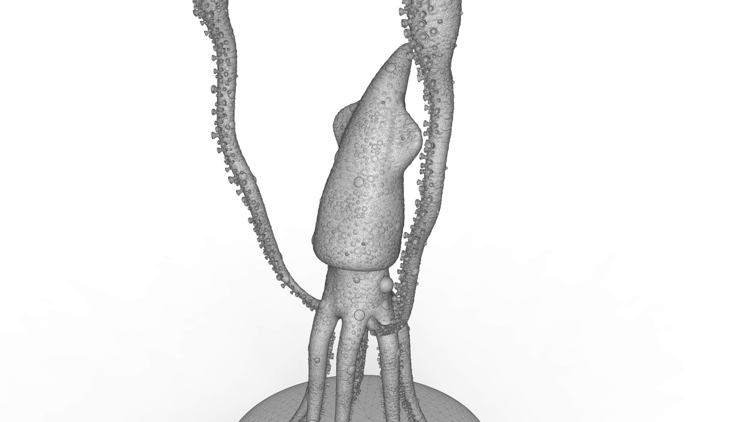 Squid Sculpture - Free 3D Model by PaburoVIII