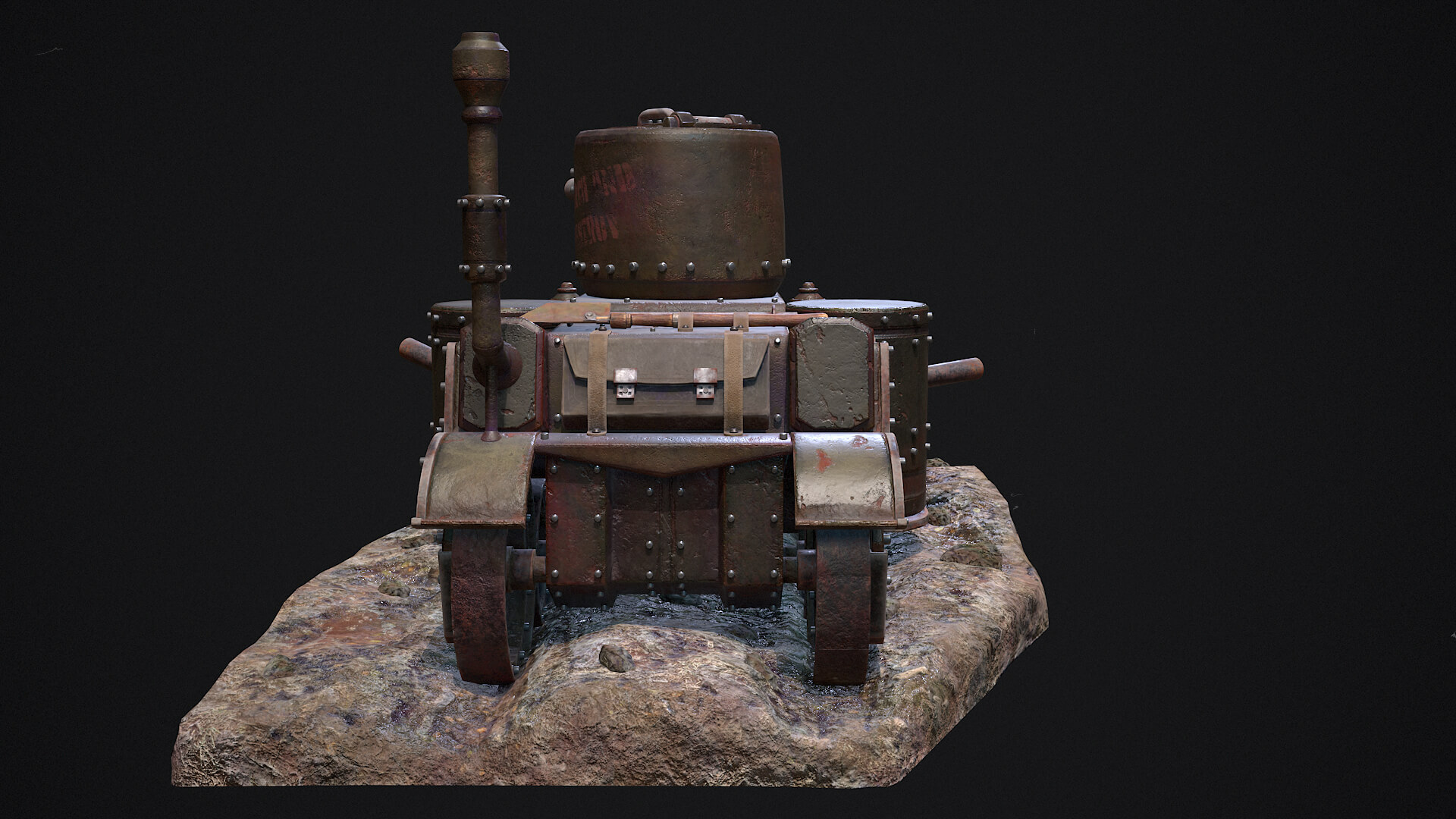 Steampunk Tank - 3D Model by PaburoVIII