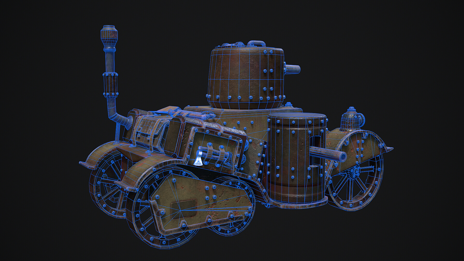 Steampunk Tank - 3D Model by PaburoVIII