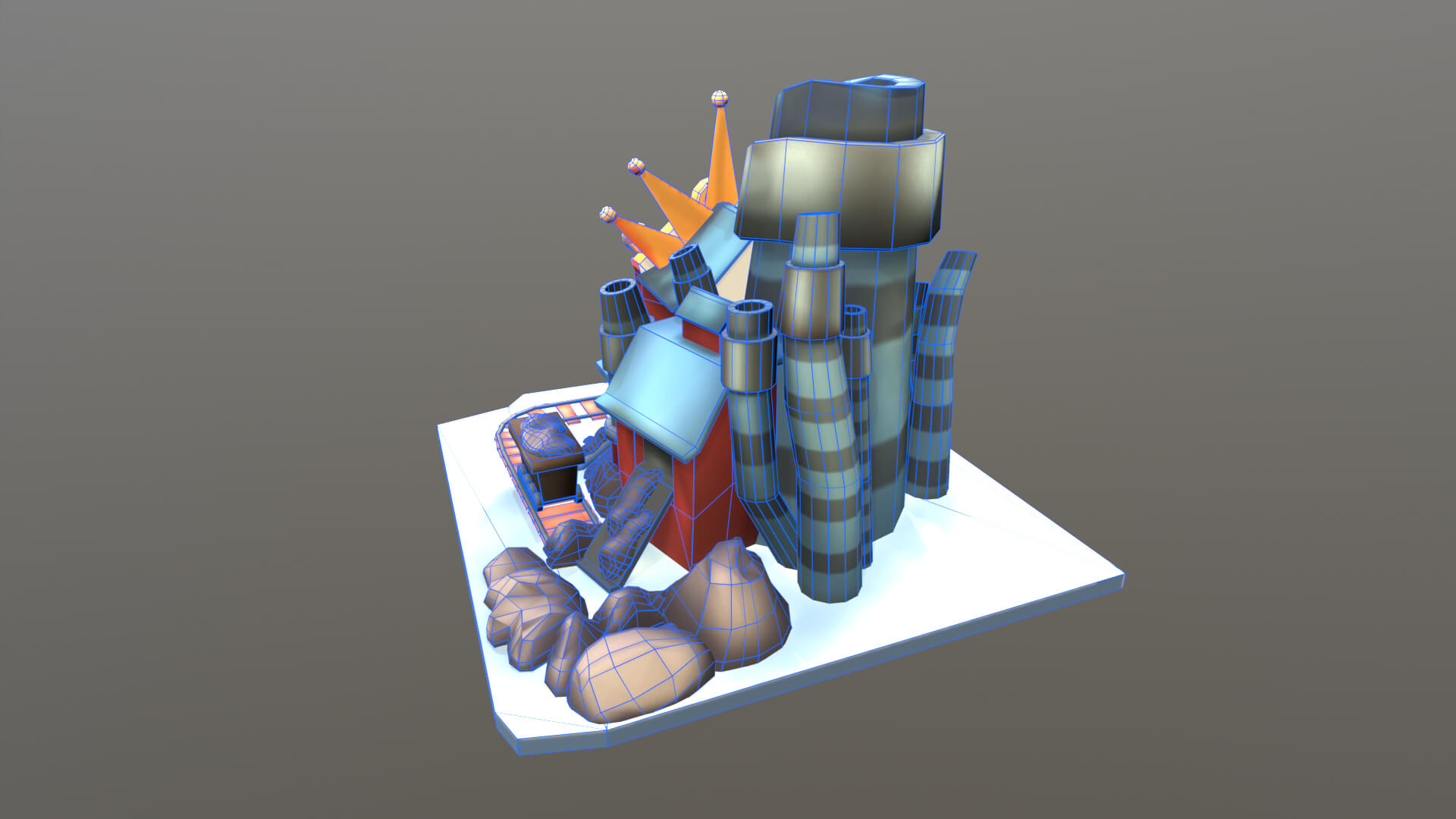 Stylized Coal Mine - 3D Model by PaburoVIII