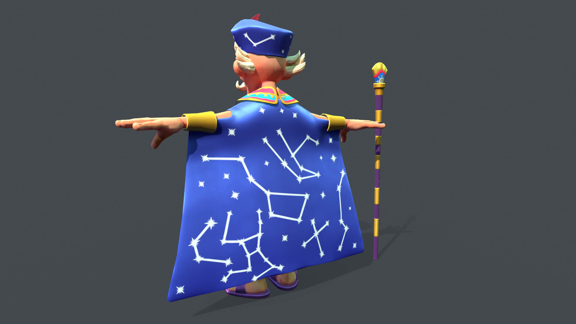 Stylized Egyptian Mage - 3D Model by PaburoVIII