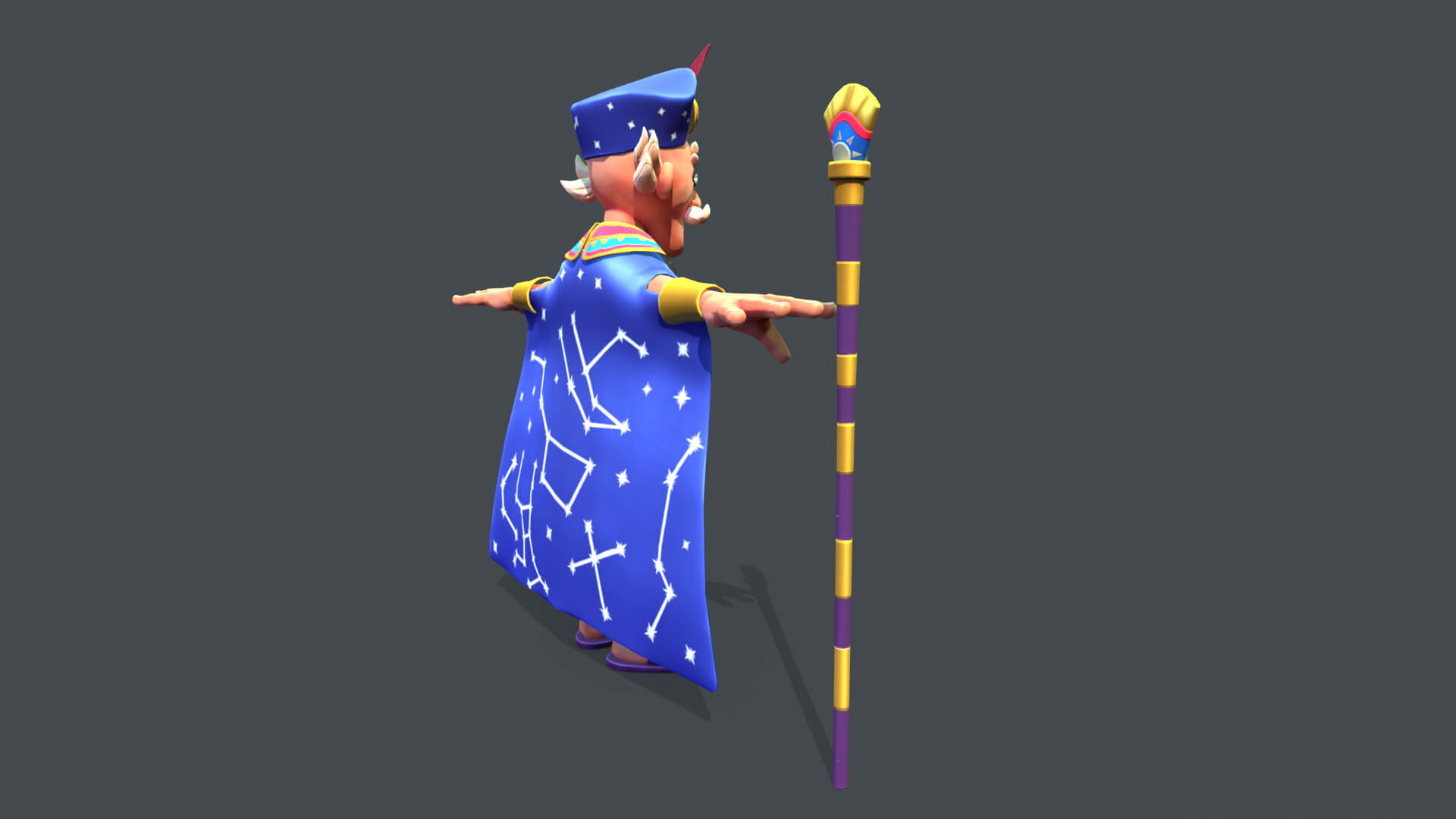 Stylized Egyptian Mage - 3D Model by PaburoVIII