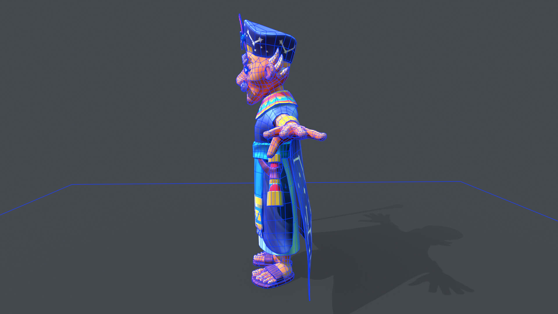 Stylized Egyptian Mage - 3D Model by PaburoVIII
