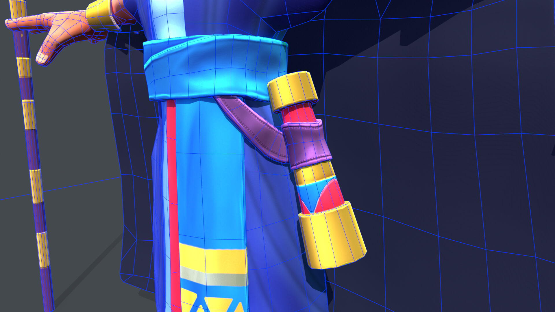 Stylized Egyptian Mage - 3D Model by PaburoVIII