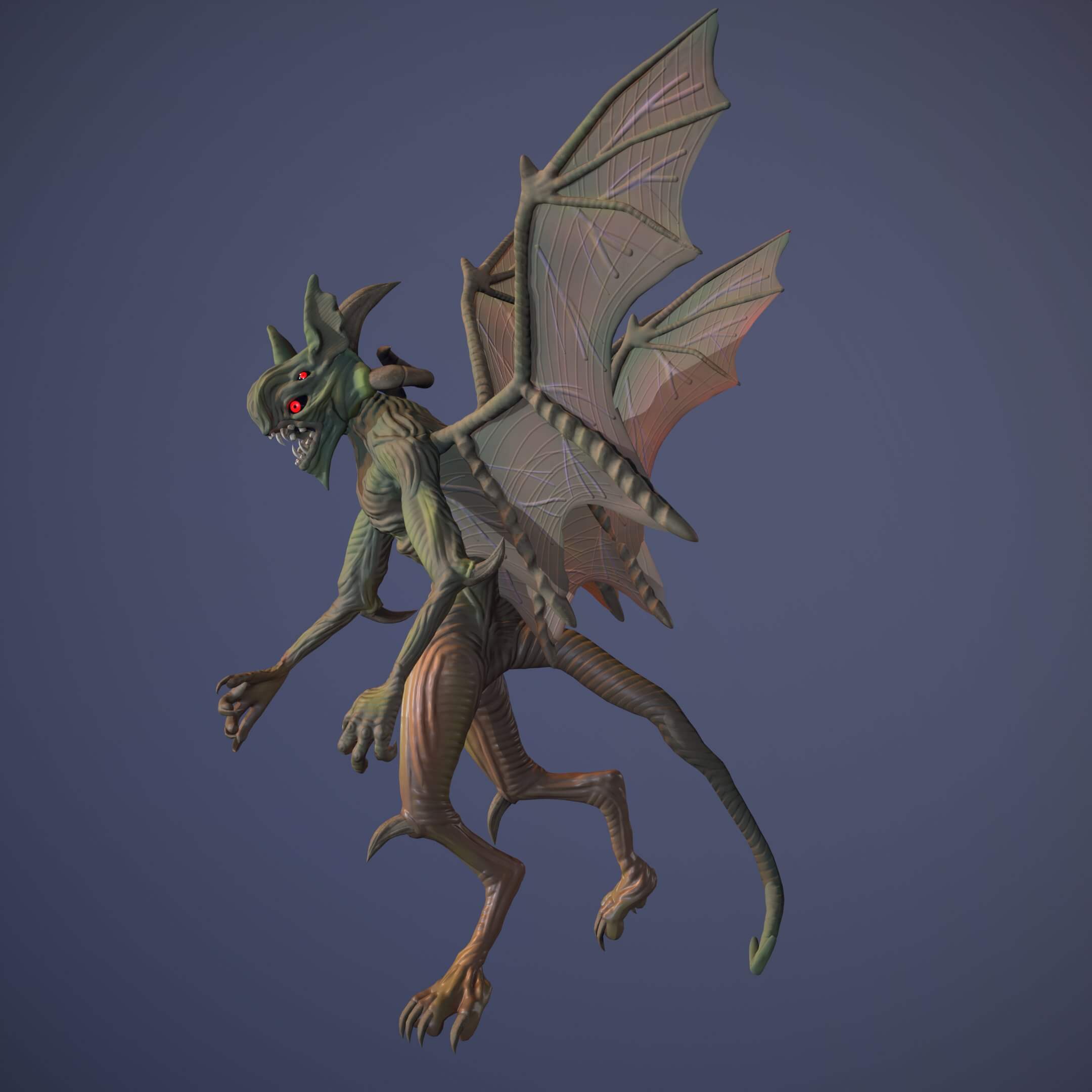 Stylized Gargoyle - 3D Model by PaburoVIII