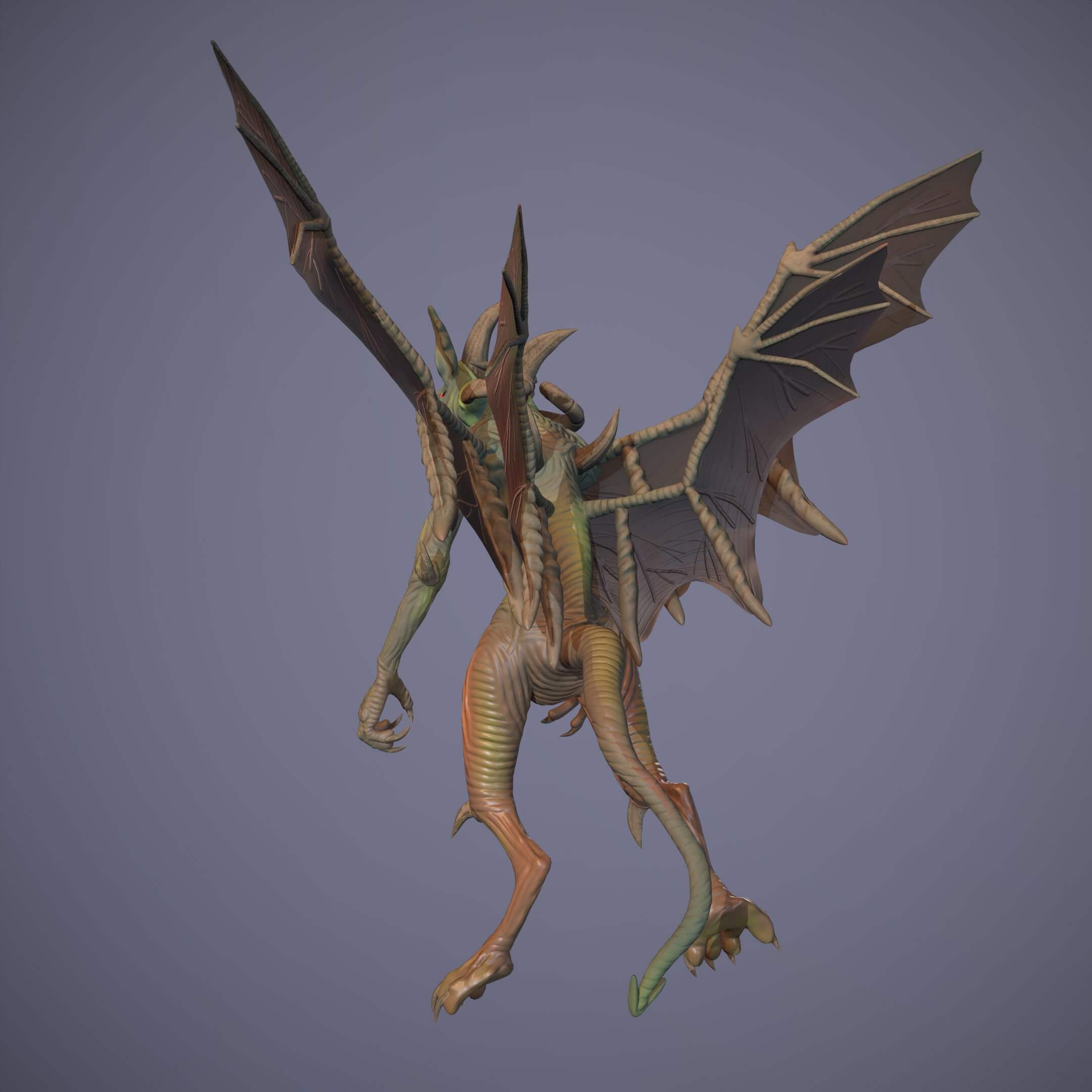 Stylized Gargoyle - 3D Model by PaburoVIII