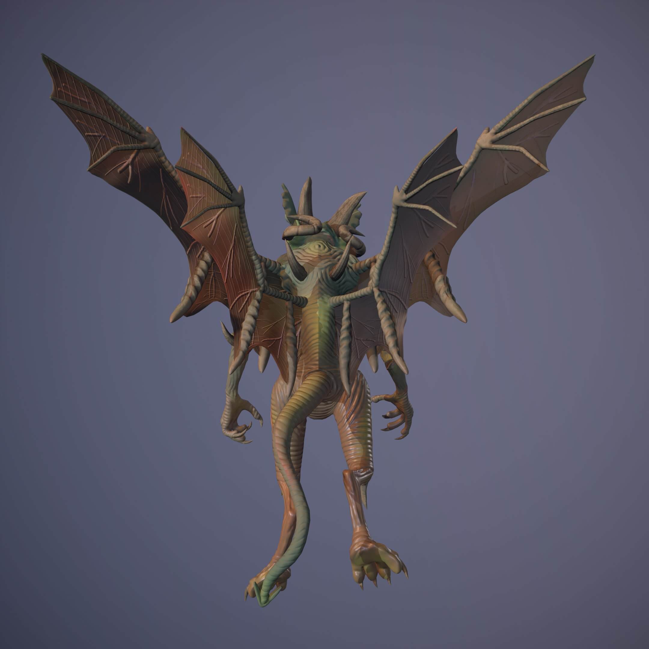 Stylized Gargoyle - 3D Model by PaburoVIII