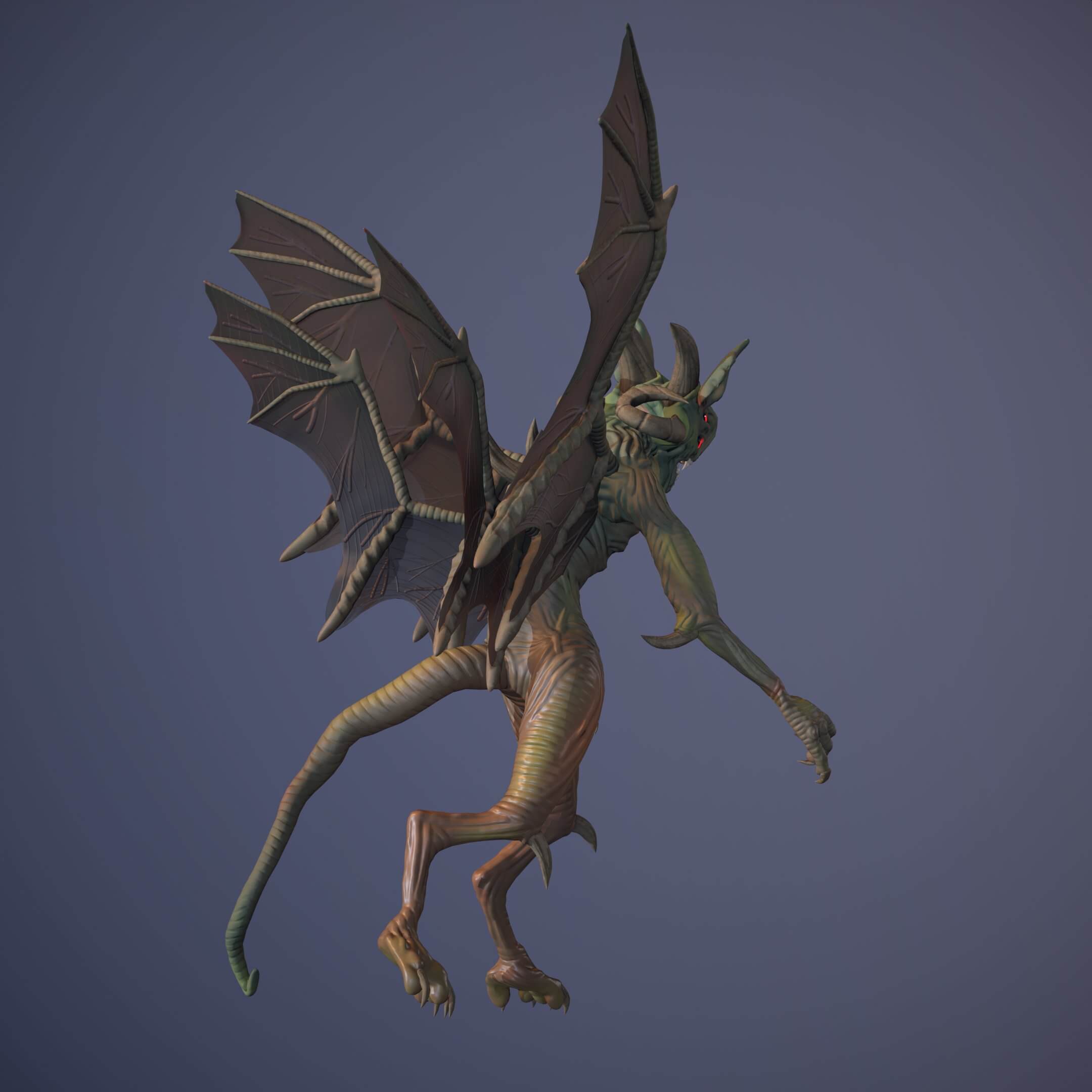 Stylized Gargoyle - 3D Model by PaburoVIII