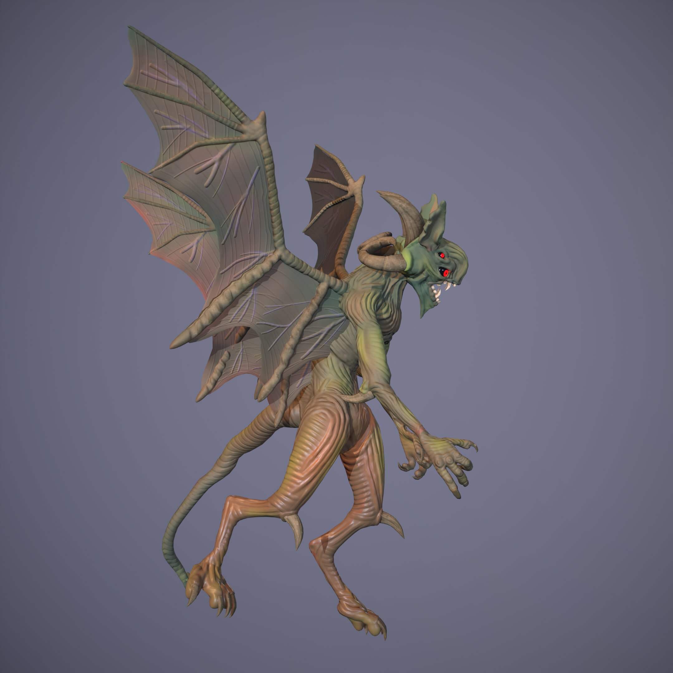 Stylized Gargoyle - 3D Model by PaburoVIII