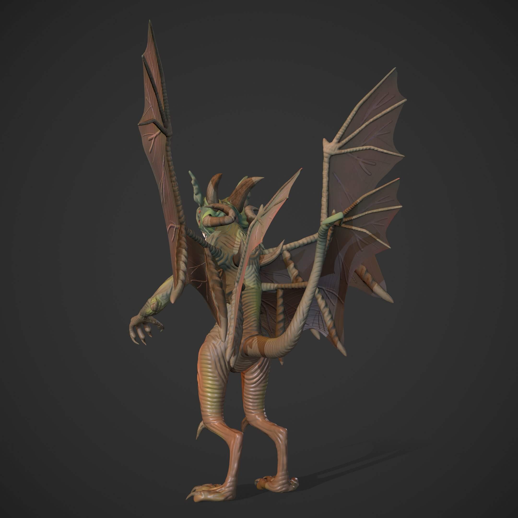 Stylized Gargoyle - 3D Model by PaburoVIII