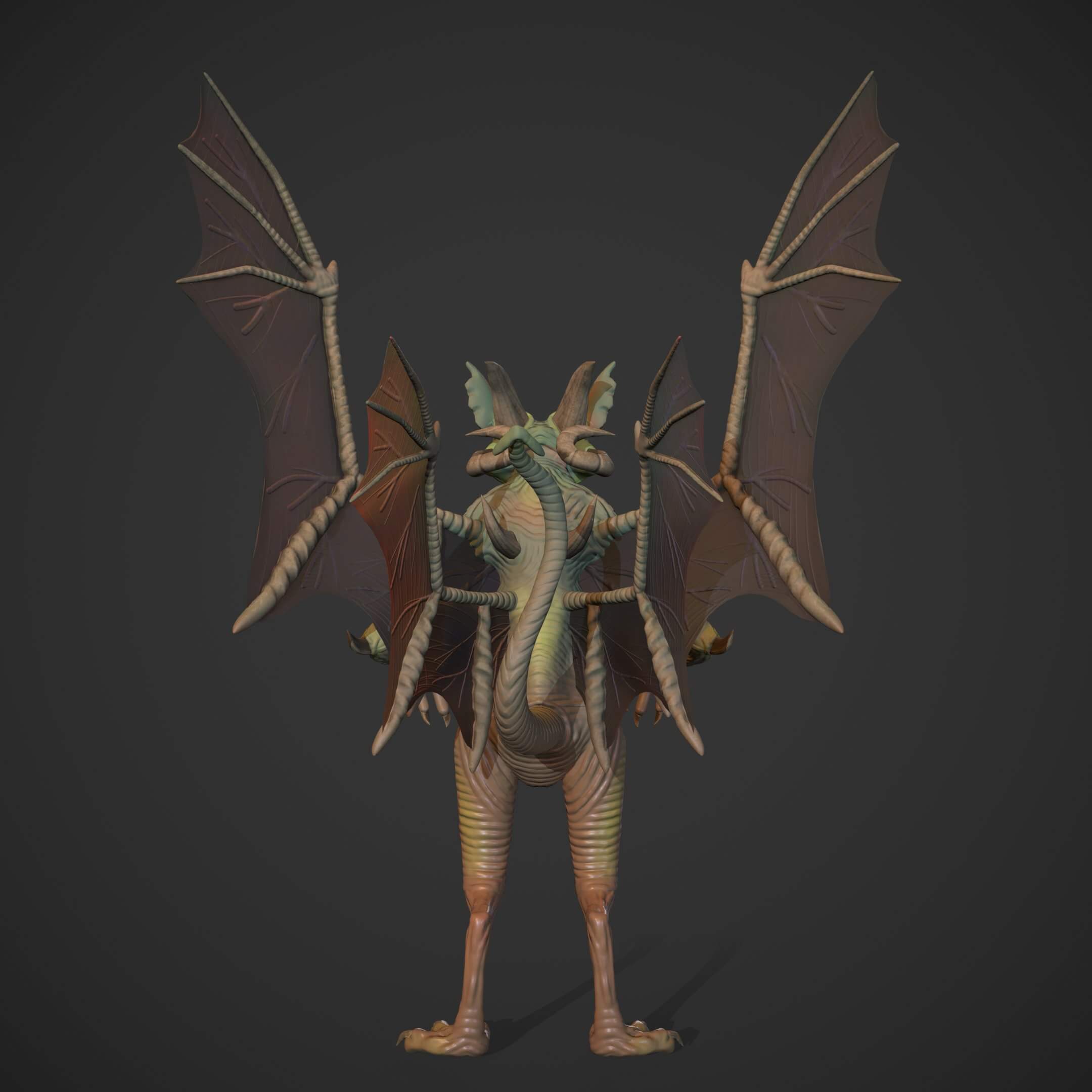 Stylized Gargoyle - 3D Model by PaburoVIII