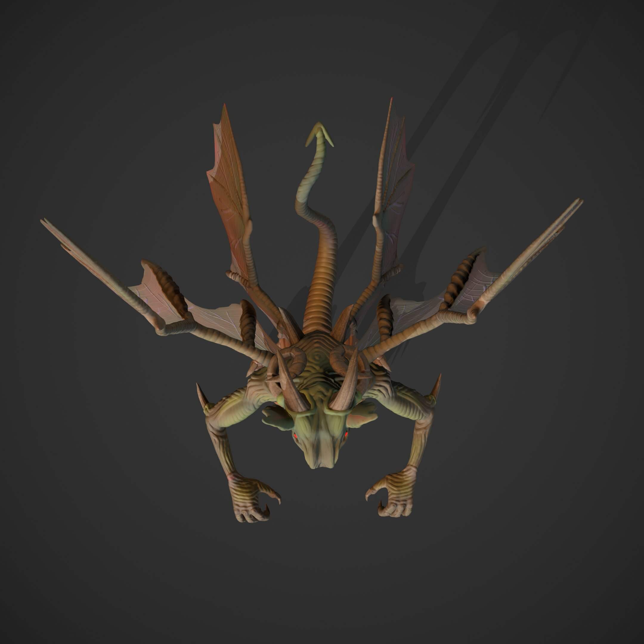 Stylized Gargoyle - 3D Model by PaburoVIII