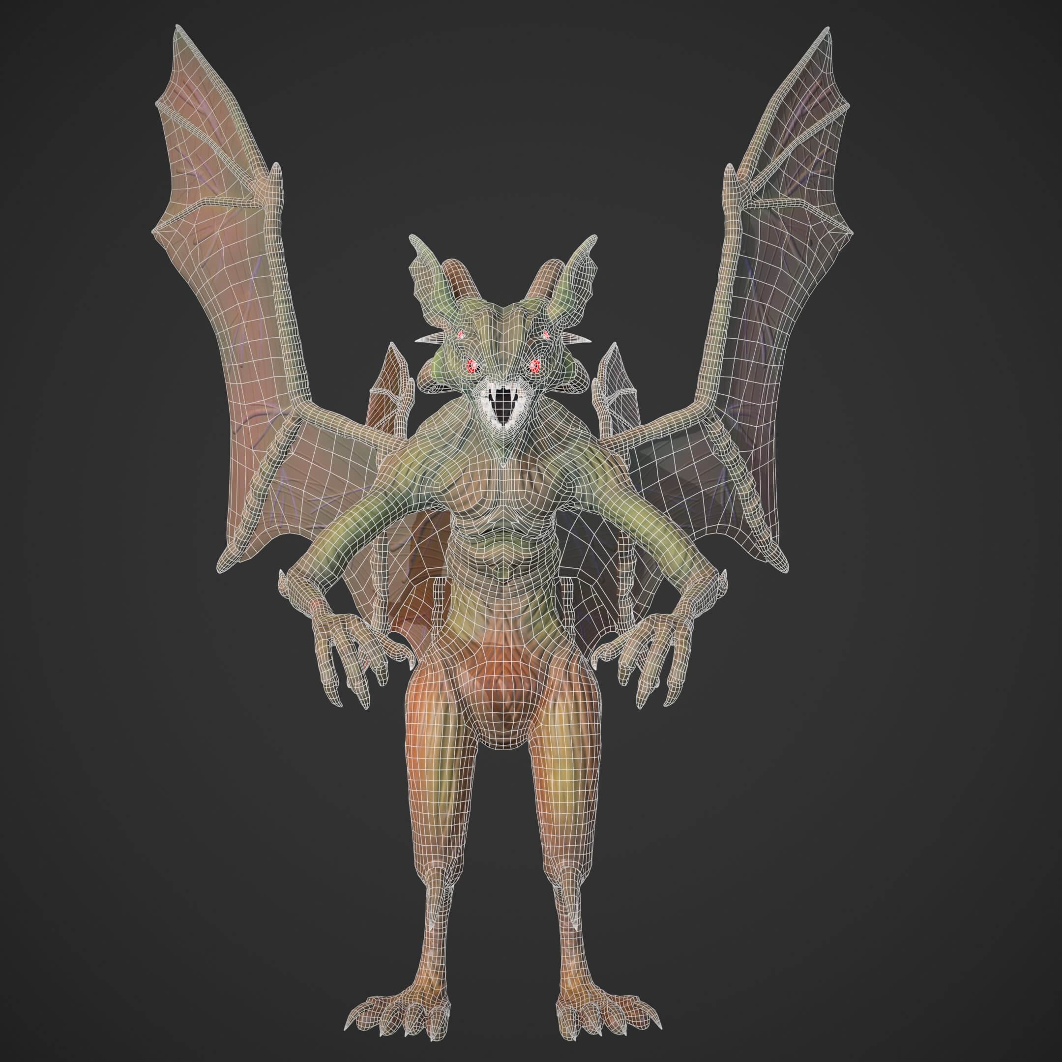 Stylized Gargoyle - 3D Model by PaburoVIII