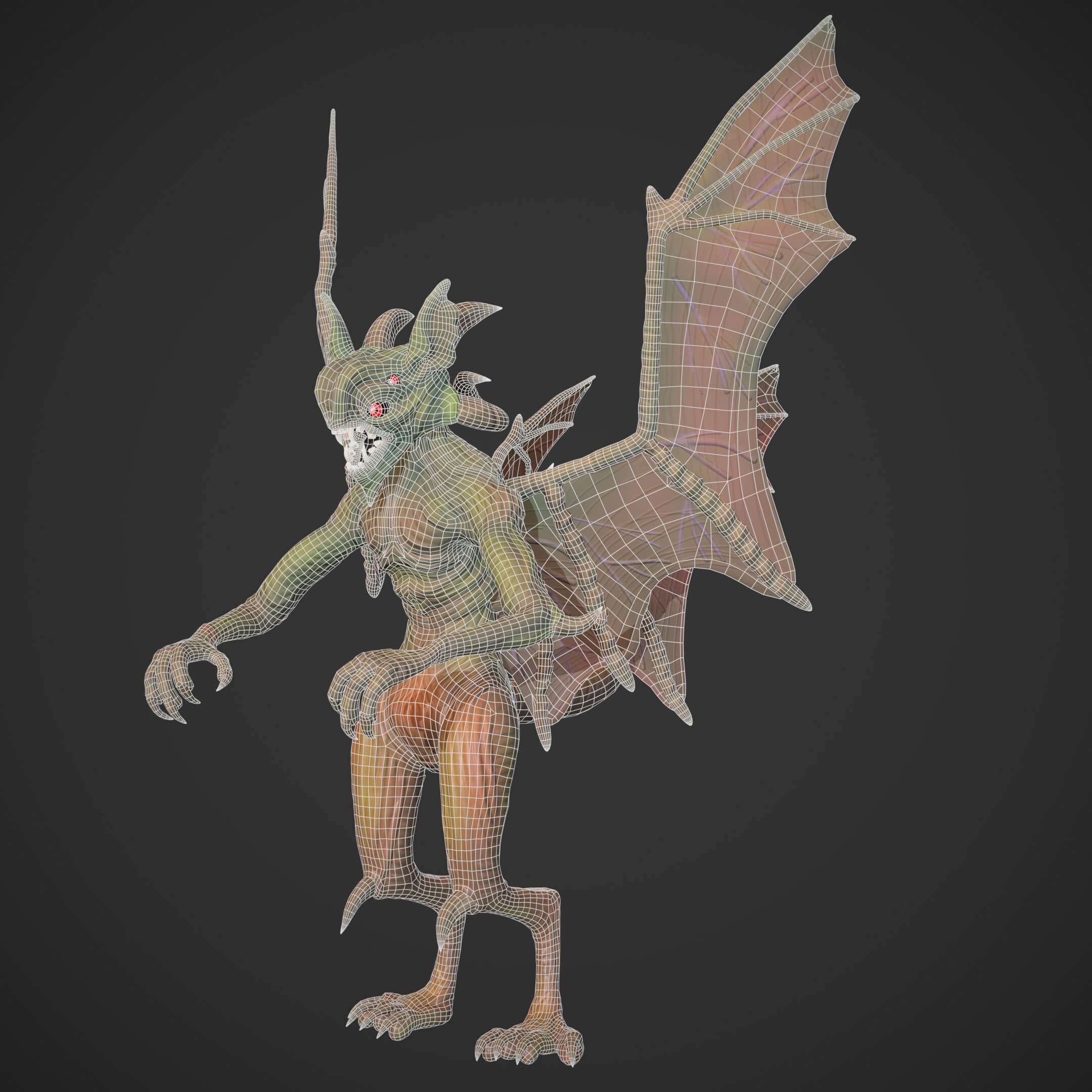 Stylized Gargoyle - 3D Model by PaburoVIII