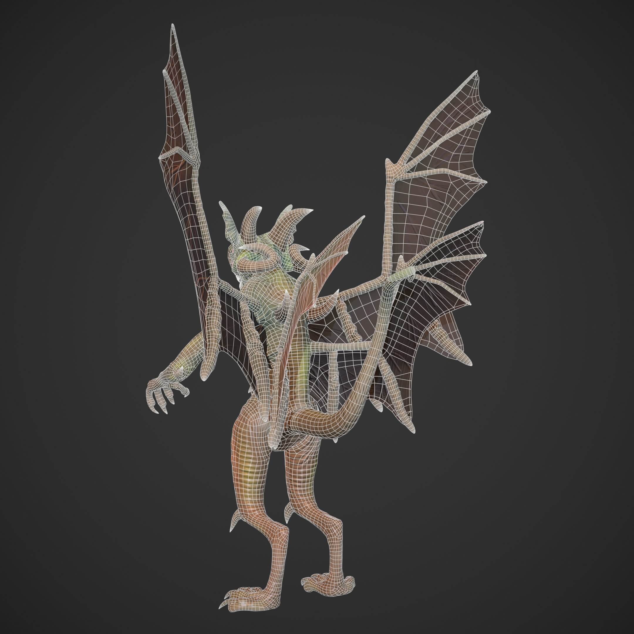Stylized Gargoyle - 3D Model by PaburoVIII