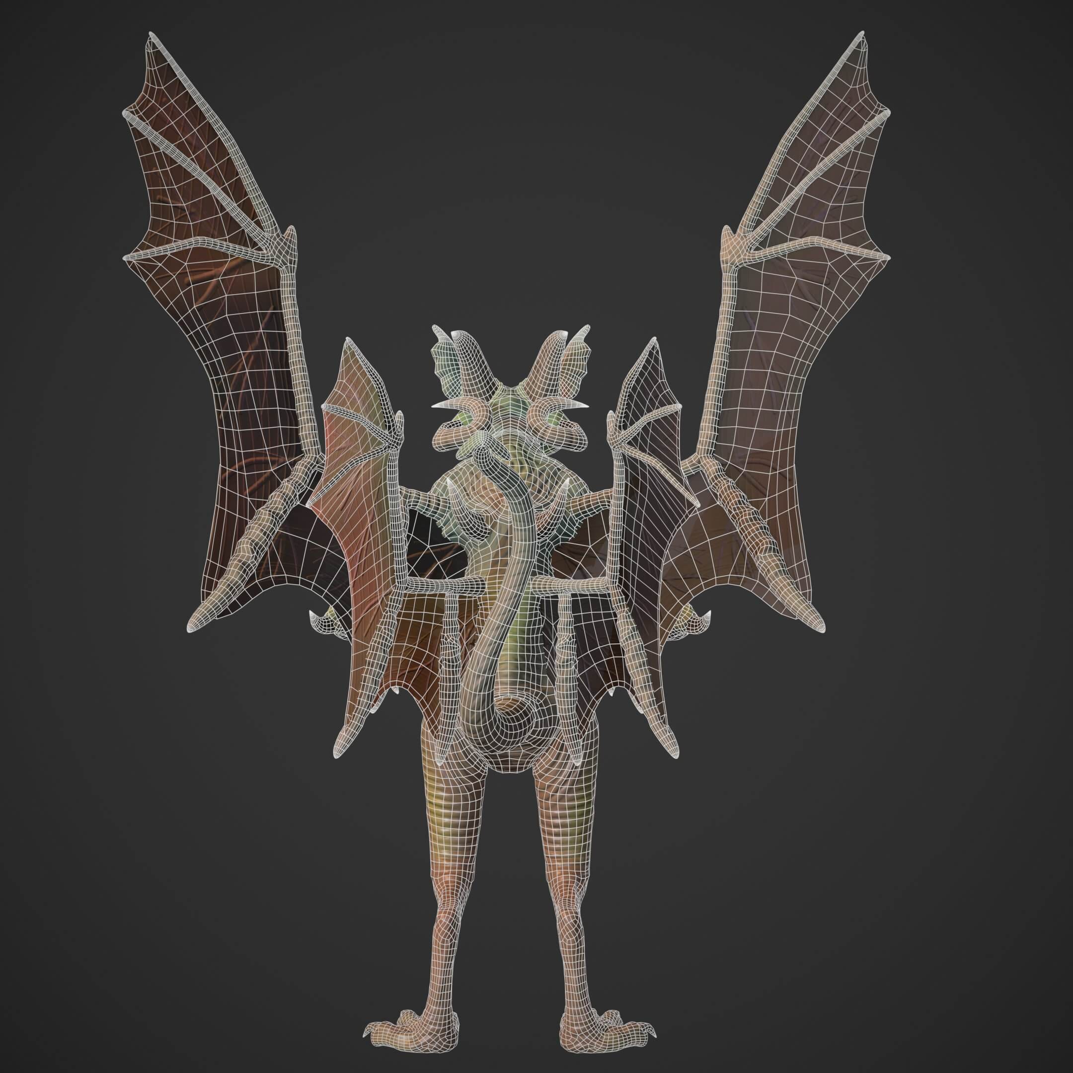 Stylized Gargoyle - 3D Model by PaburoVIII