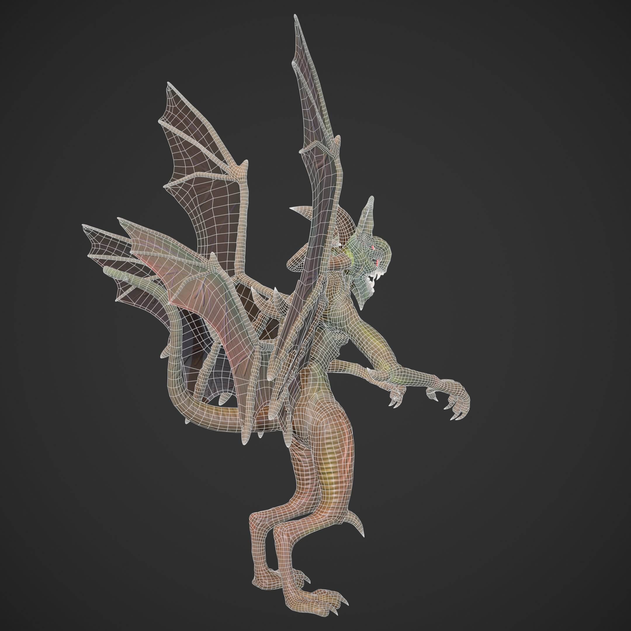 Stylized Gargoyle - 3D Model by PaburoVIII
