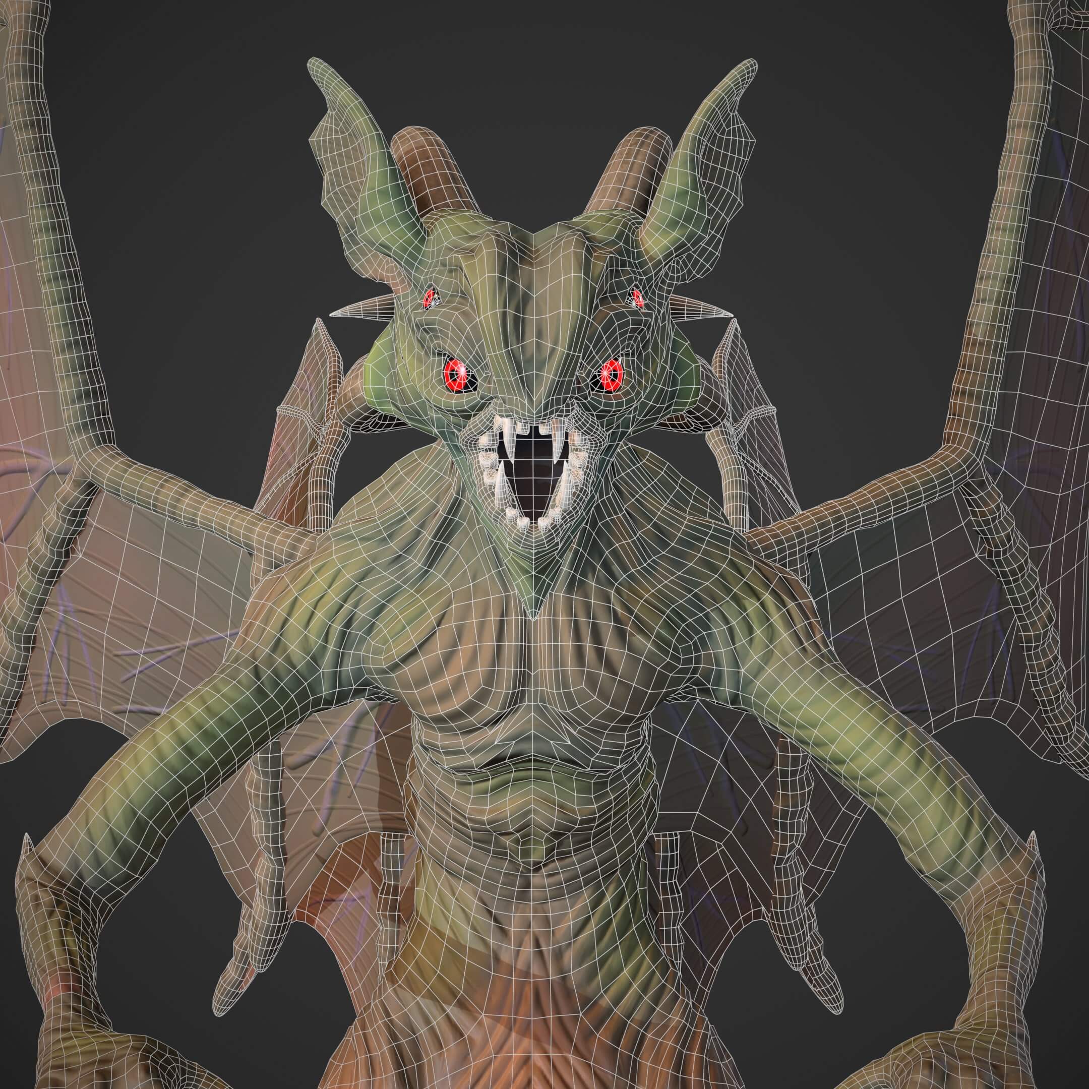 Stylized Gargoyle - 3D Model by PaburoVIII