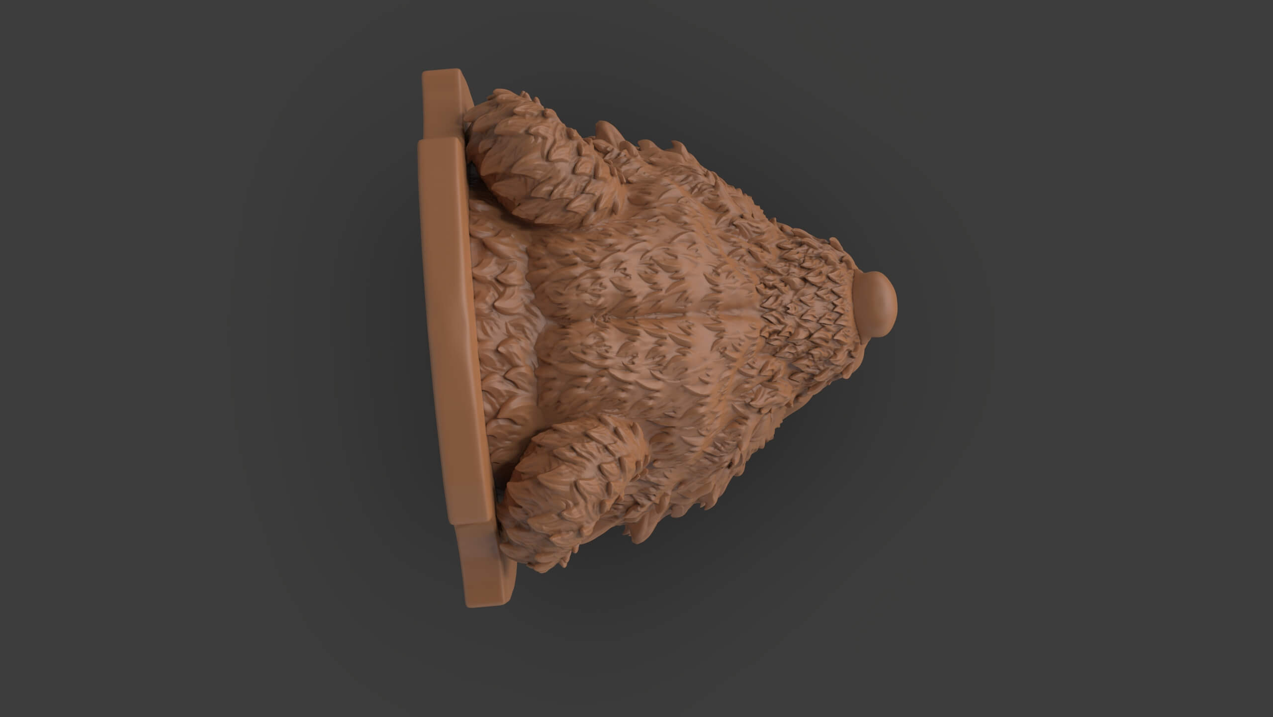 Stylized Grizzly Bear Trophy Head - 3D Model by PaburoVIII