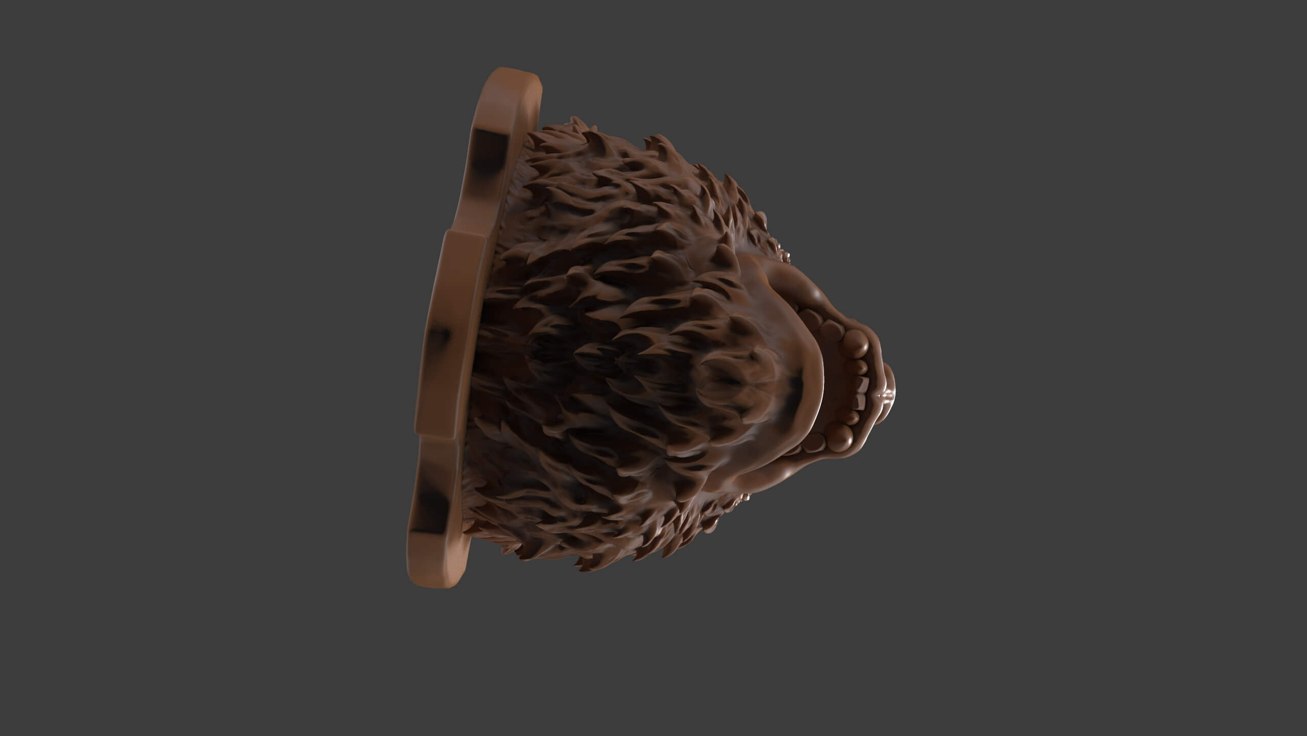 Stylized Grizzly Bear Trophy Head - 3D Model by PaburoVIII