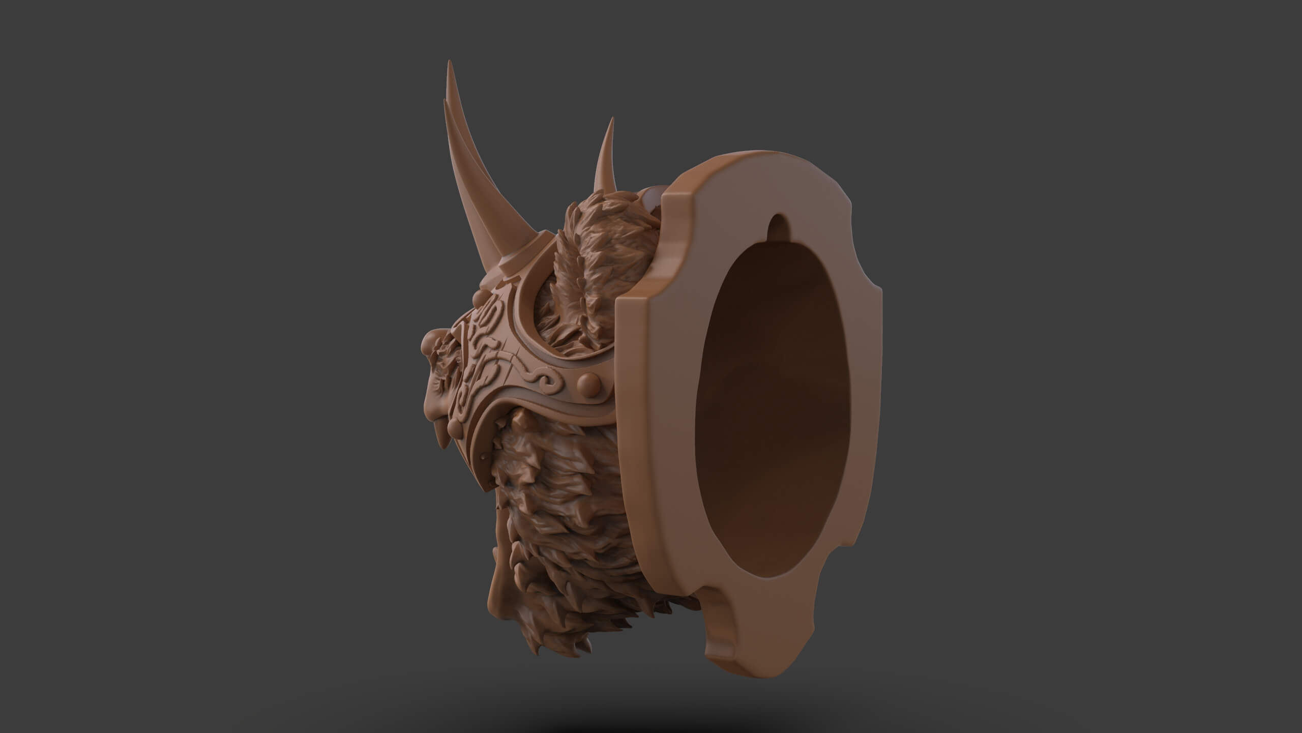 Stylized Grizzly Bear Trophy Head - 3D Print Model by PaburoVIII